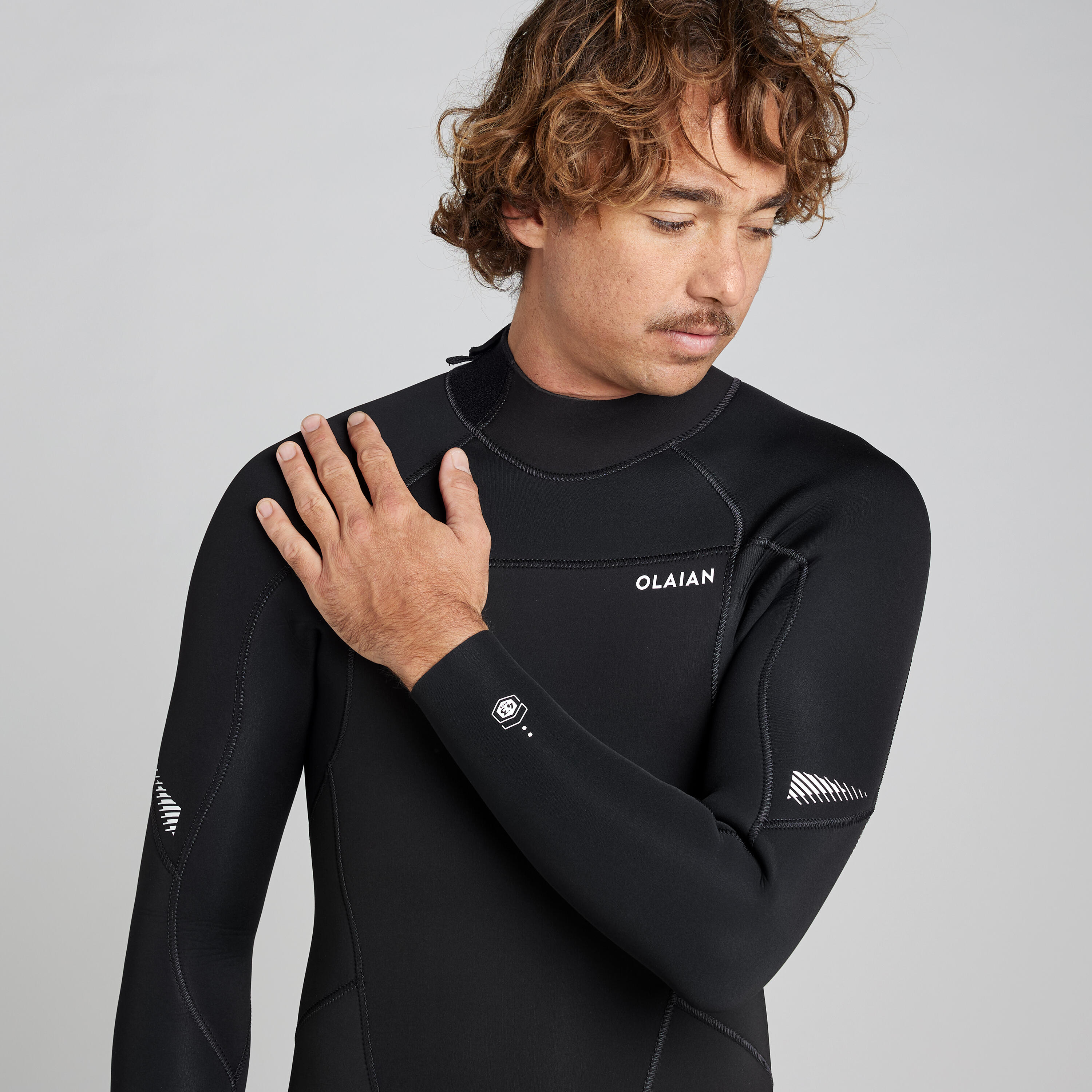 Traje de surf de neopreno negro para hombre 4/3 mm 500 PE23 - Decathlon