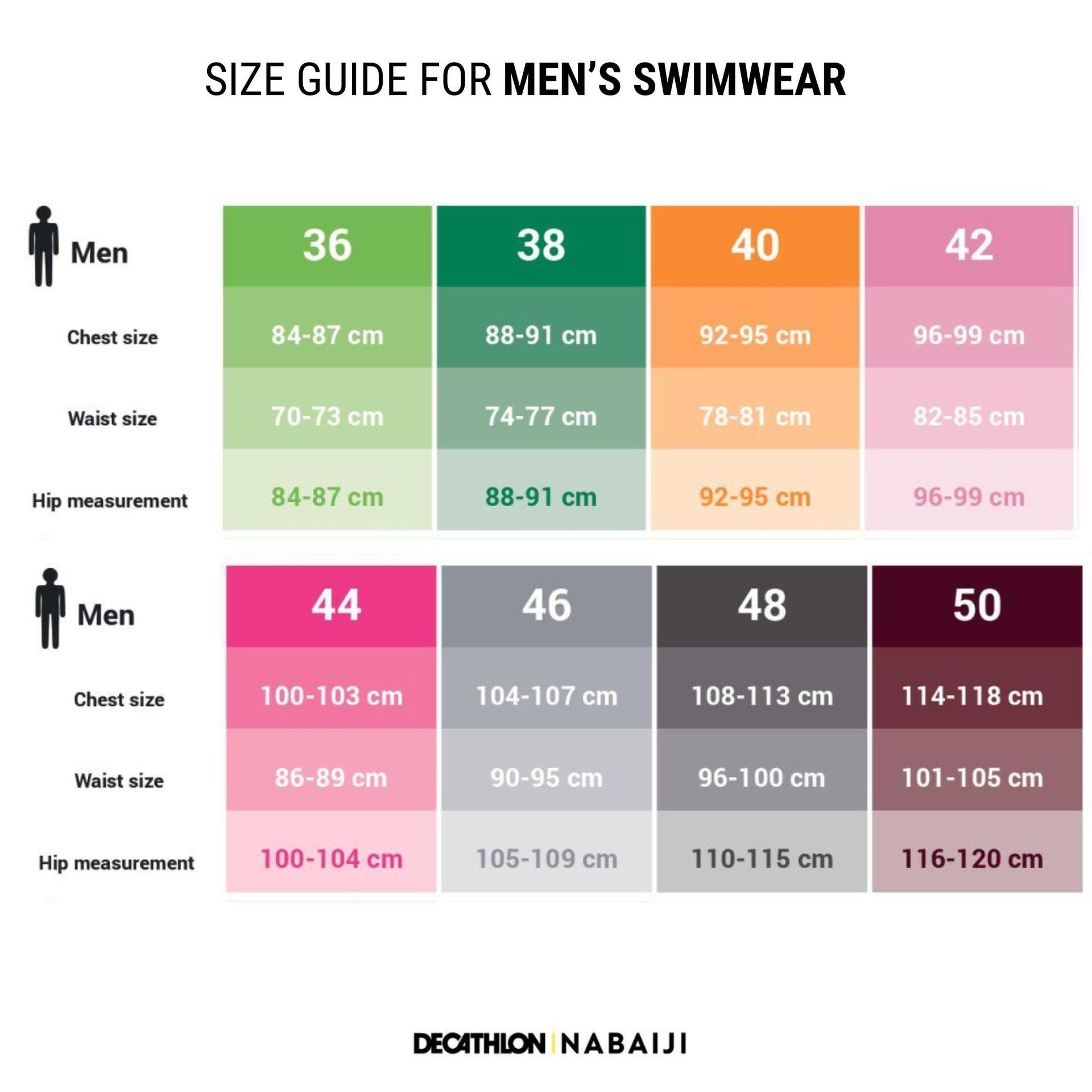 Men’s Swimming Boxers - Boxers 100 Plus - Blue Red