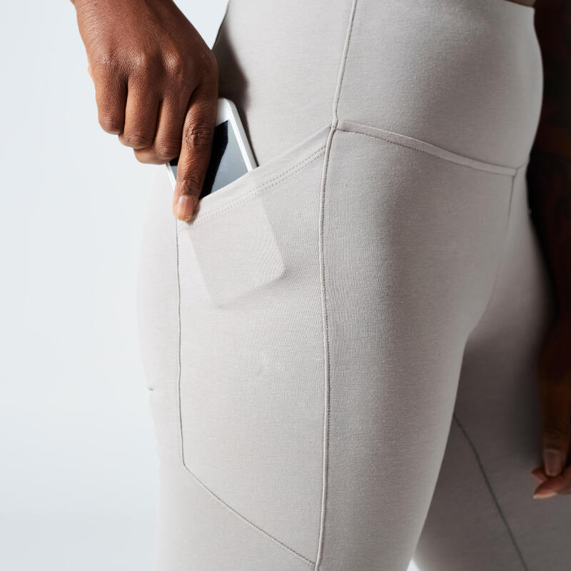 Sive ženske helanke za fitnes 520 - Decathlon