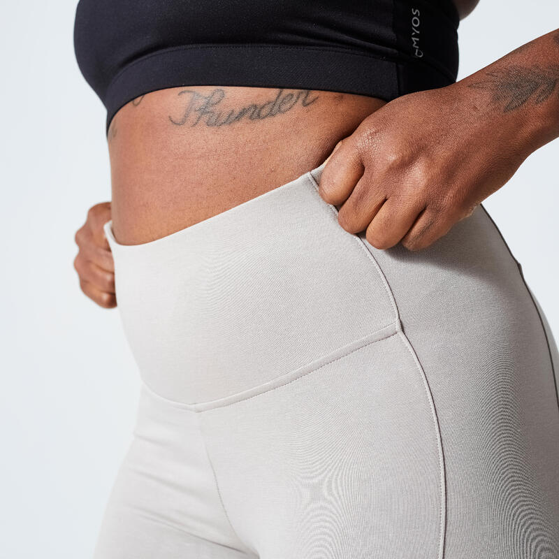 Sive ženske helanke za fitnes 520 - Decathlon