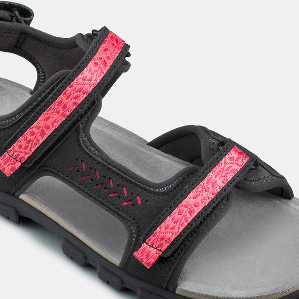 Women's Nature Hiking Sandals NH500 - Grey/Pink