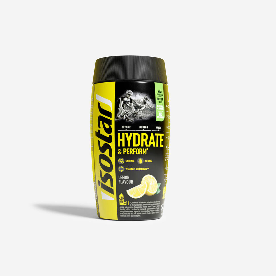 Boisson isotonique poudre HYDRATE&PERFORM citron 560g ISOSTAR - Decathlon