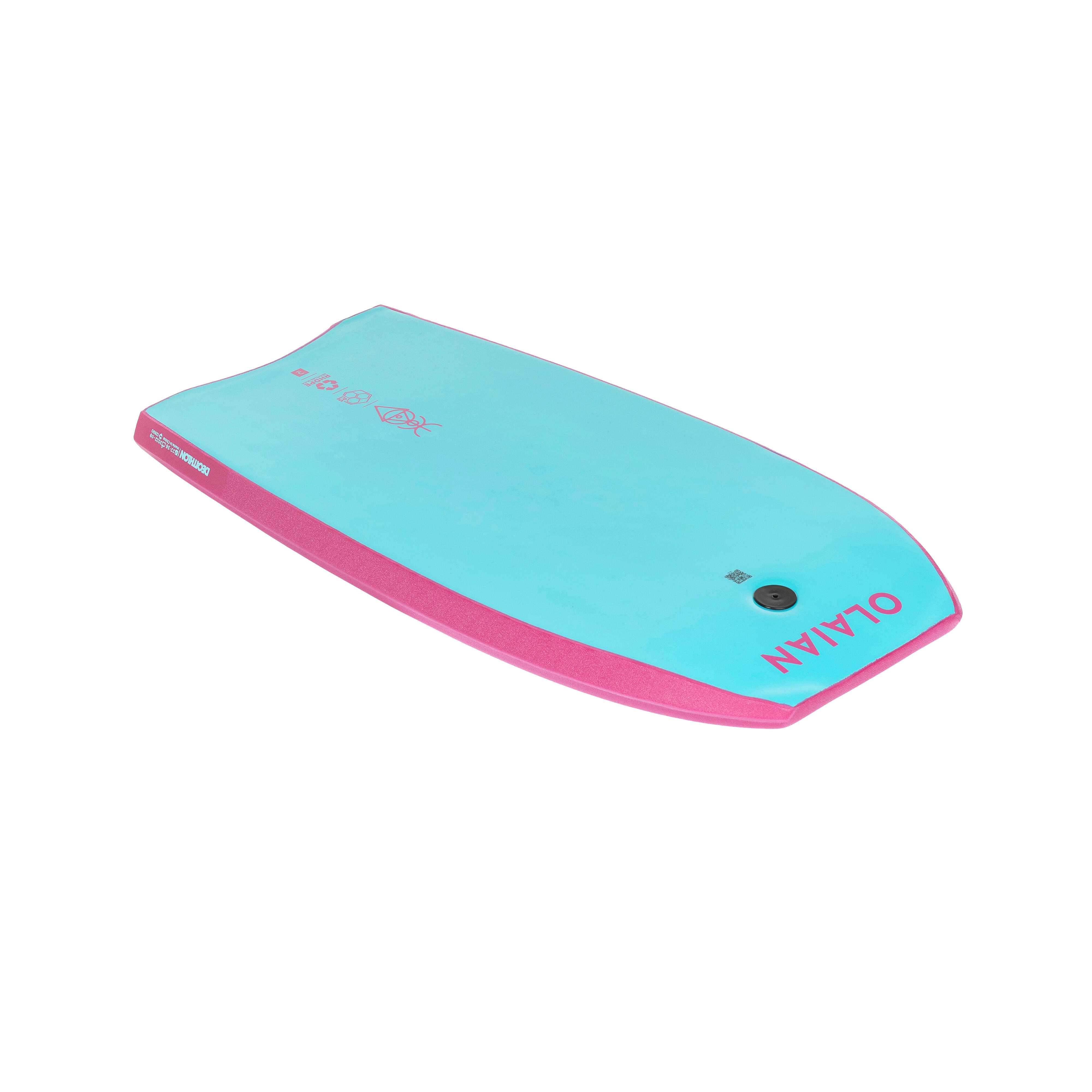 Kids bodyboard 100 pink blue with wrist leash Size 36” - Decathlon