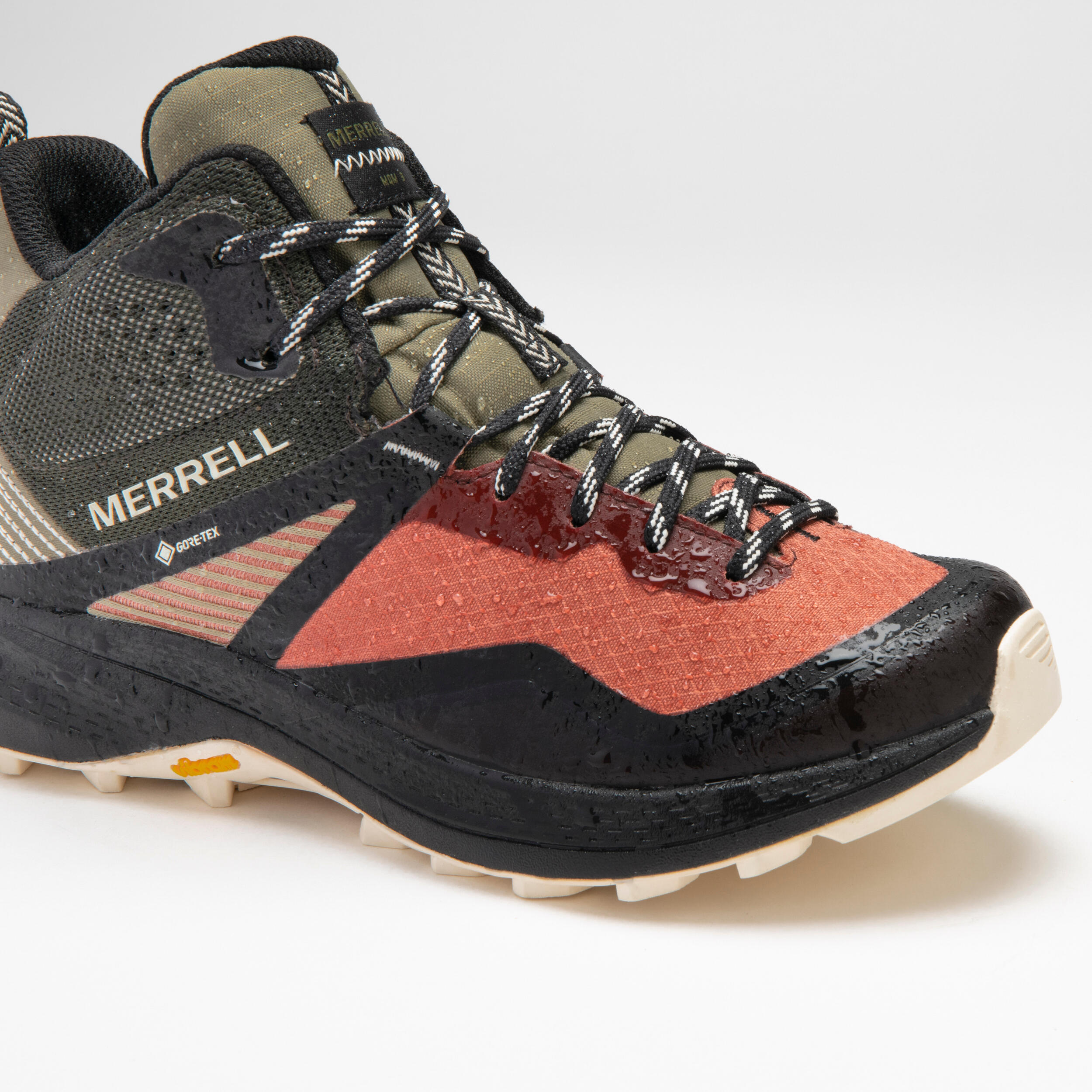 WATERPROOF MOUNTAIN WALKING SHOES - MERRELL MQM MID GTX - WOMEN MERRELL ...