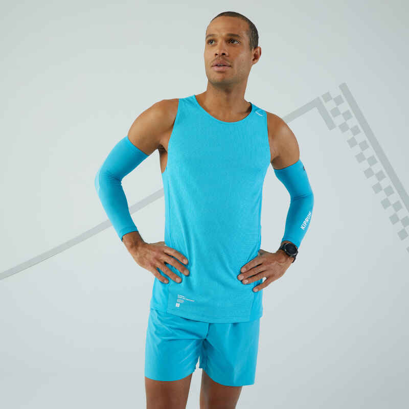 Unisex Running Arm Warmers - Blue - Decathlon