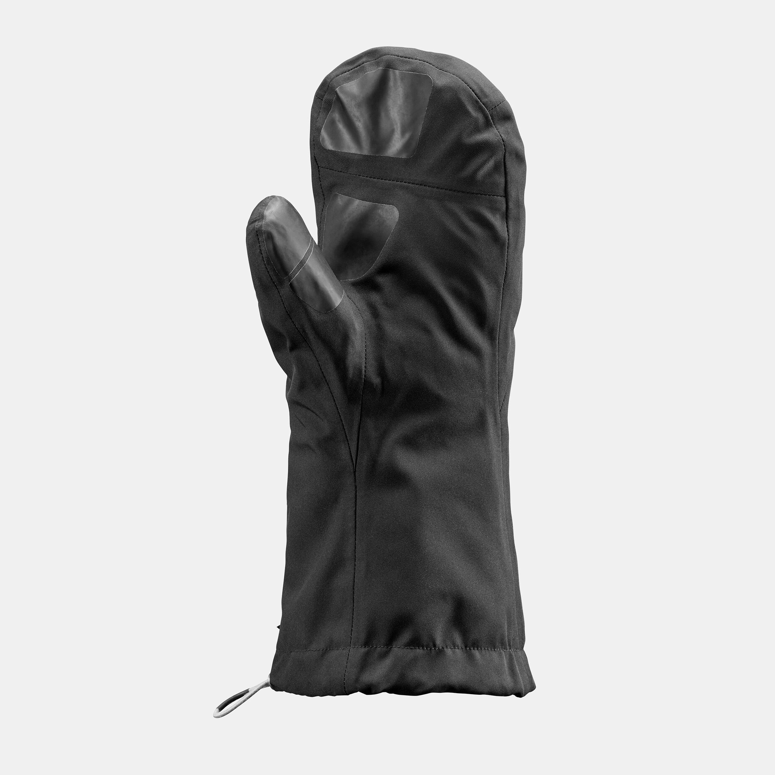 Ski Over-Gloves - Black - Black‎ - Wedze - Decathlon