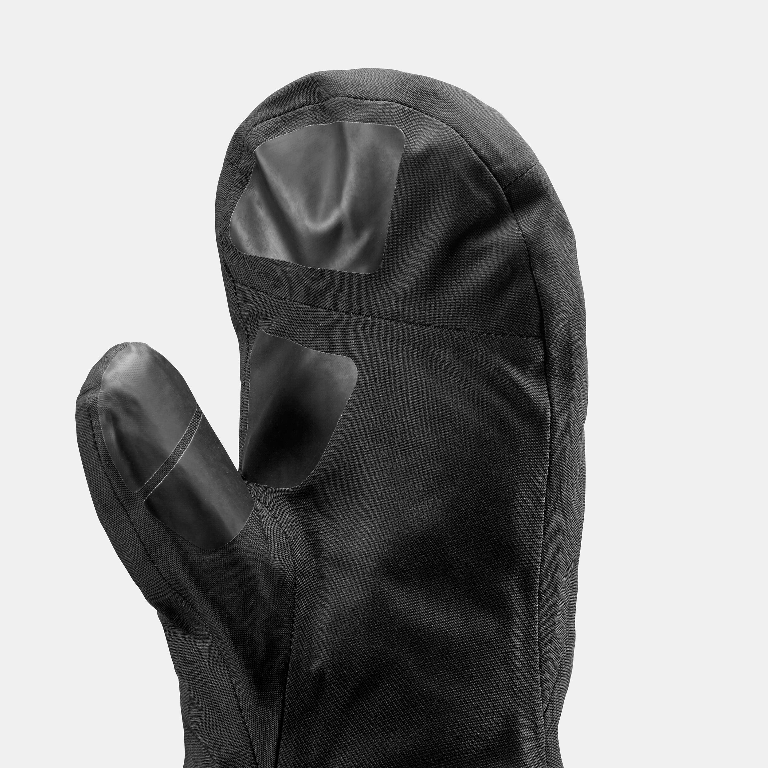 Ski Over-Gloves - Black - Black‎ - Wedze - Decathlon
