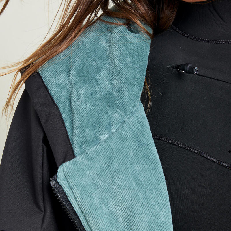 Surf-Poncho Damen/Herren - 950 schwarz OLAIAN - DECATHLON