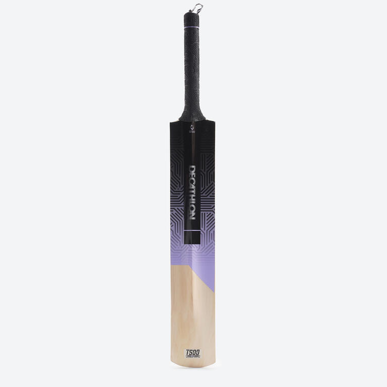 Adult Cricket Bat for Soft & Medium Tennis Ball - T500 Max Dark Mauve