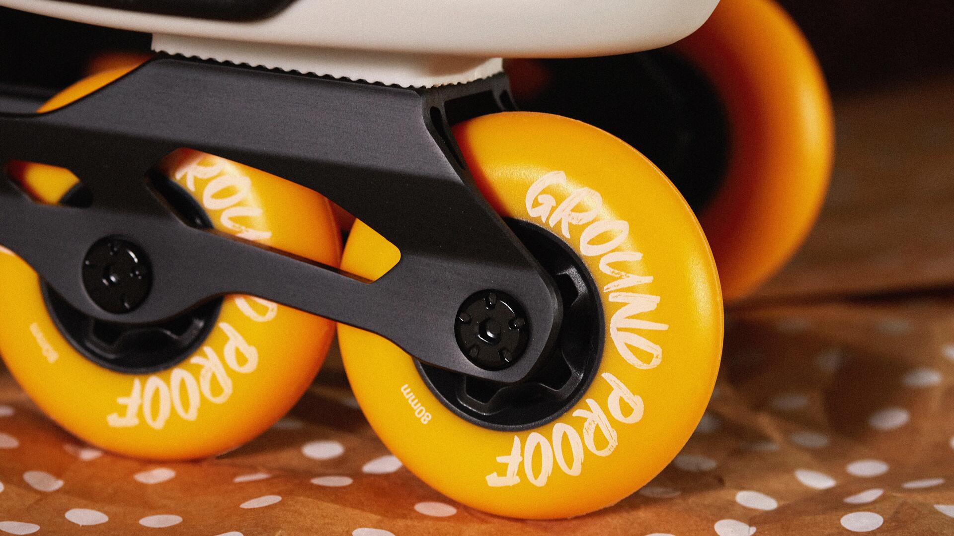 Adult Freeride Inline Skates MF500 - Light Khaki OXELO | Decathlon