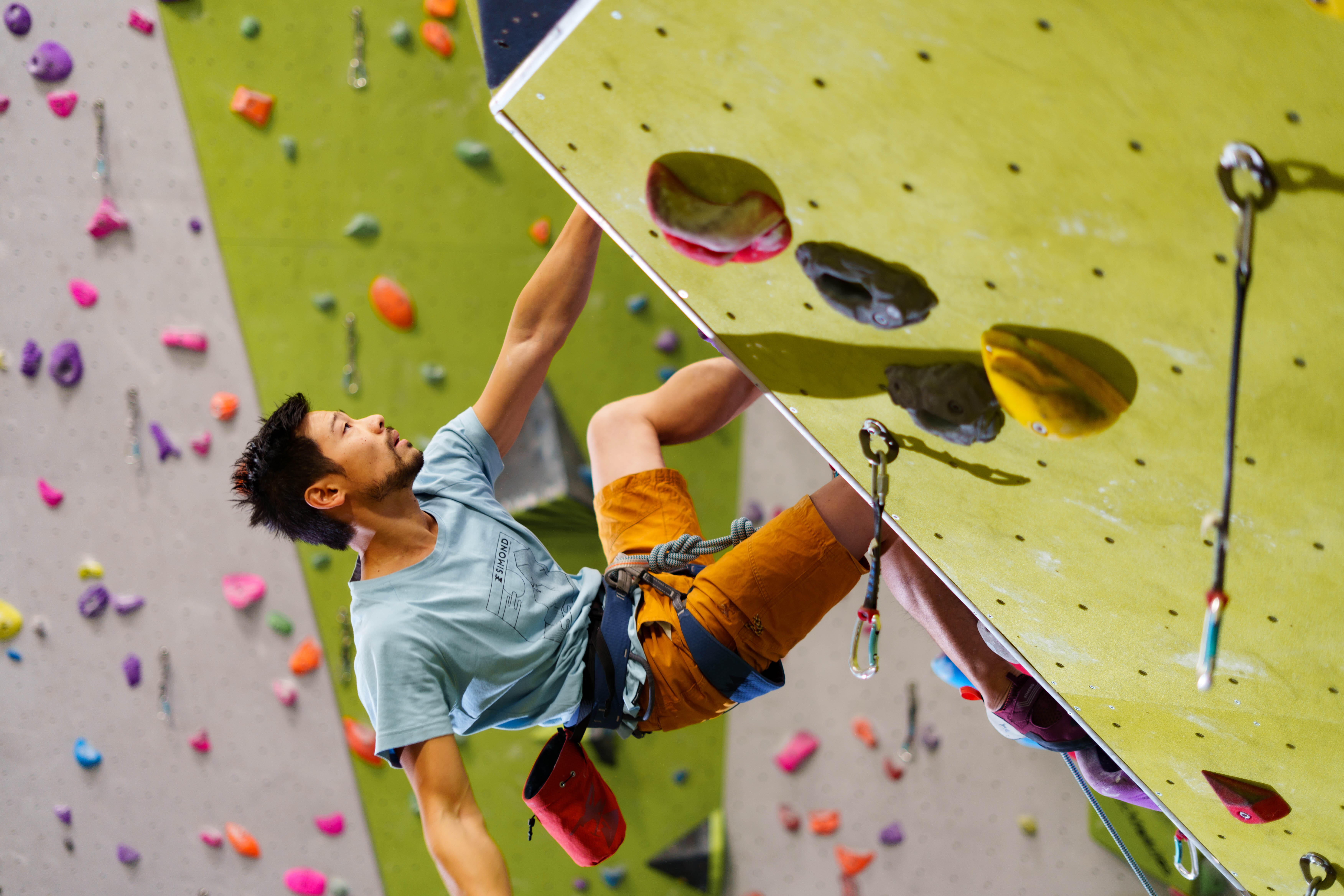 T-shirt d’escalade homme – Vertika - Bleu Glacial - Simond - Décathlon