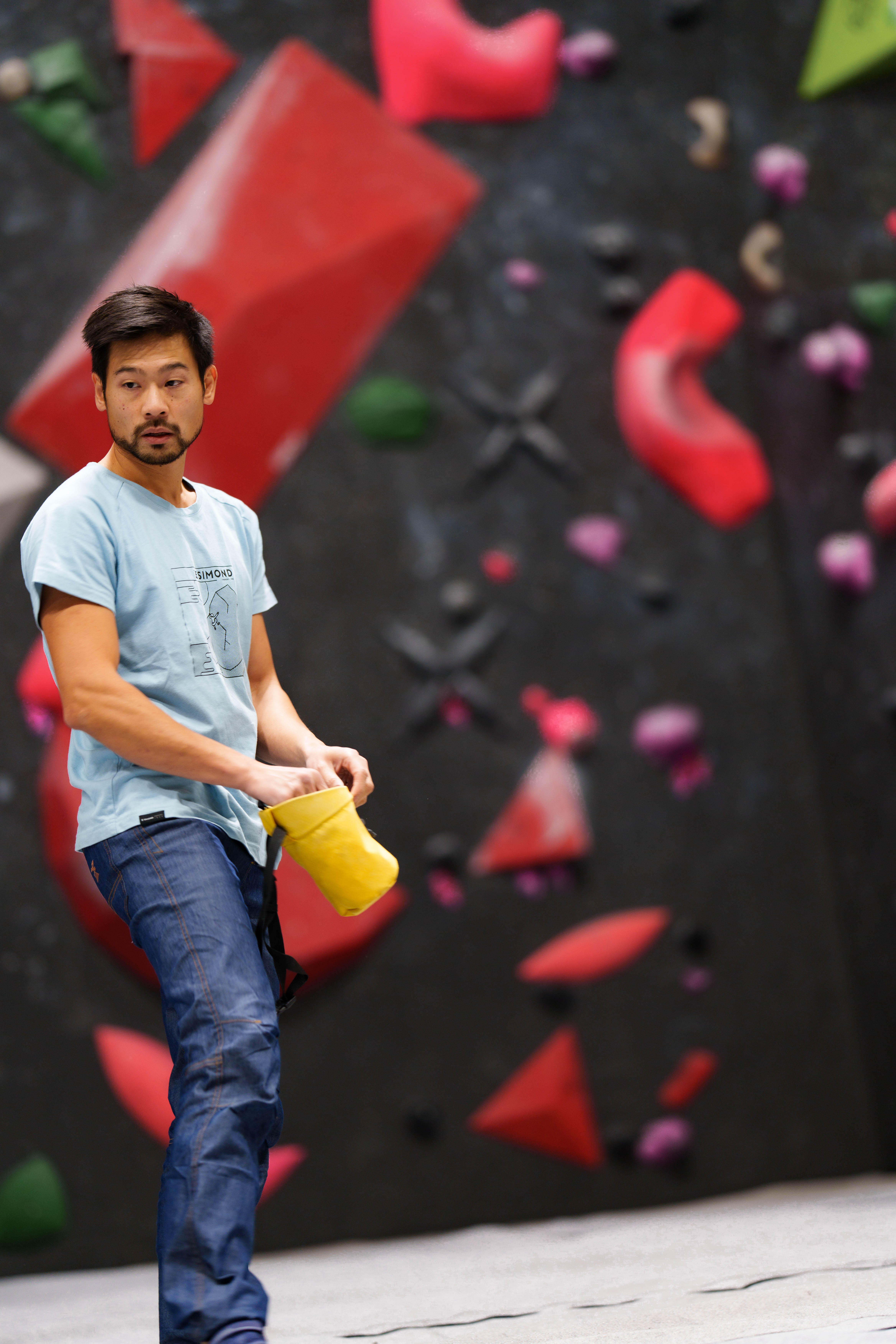 Climbing Chalk Bag - Edge - Mustard - Simond - Decathlon