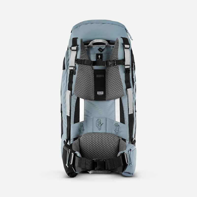 Morral de 50+6 Litros trekking de viaje para Mujer Forclaz Travel900 azul - Decathlon