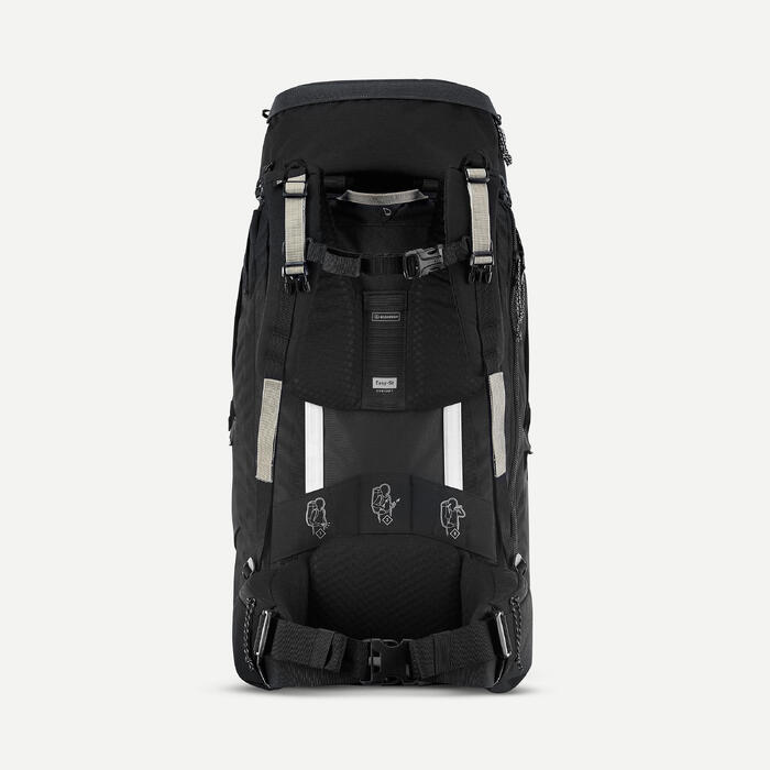 Trekking 50+6L Backpack Travel 900 - Black