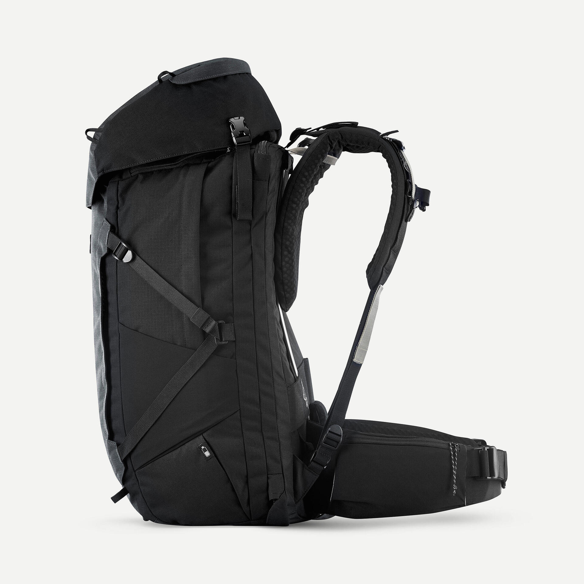 Men's travel and trekking backpack with suitcase opening 50 + 6L ...