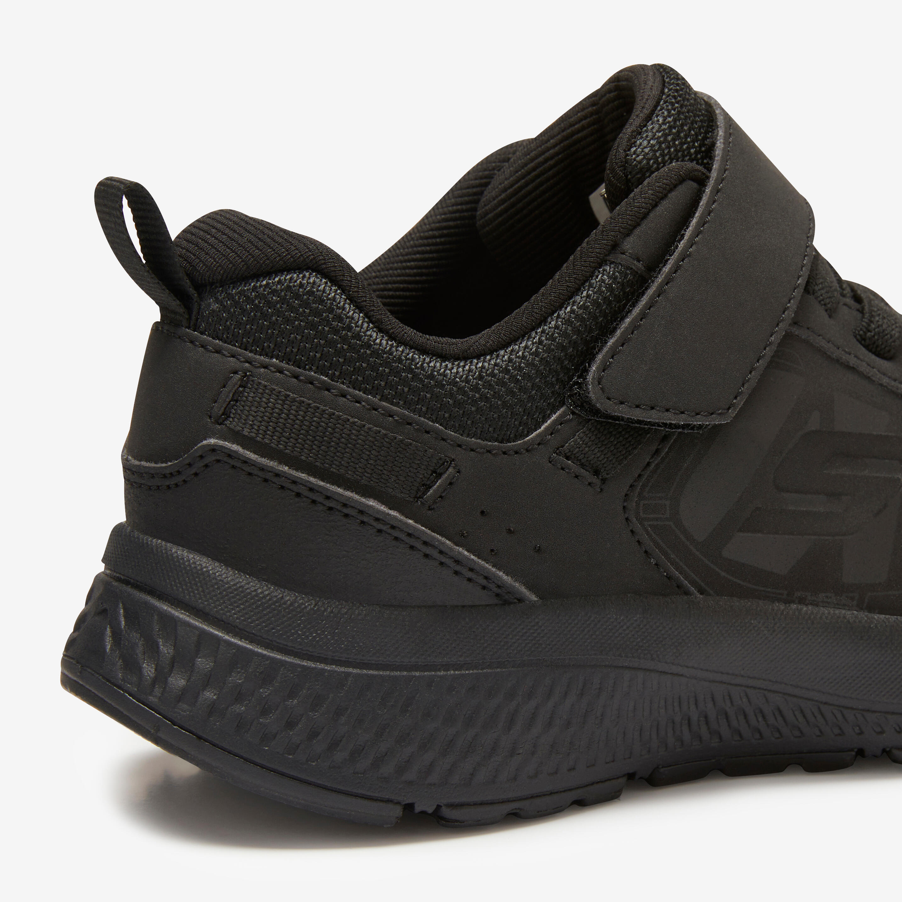 Kids' Rip-Tab Trainers Consistant - Black - Decathlon