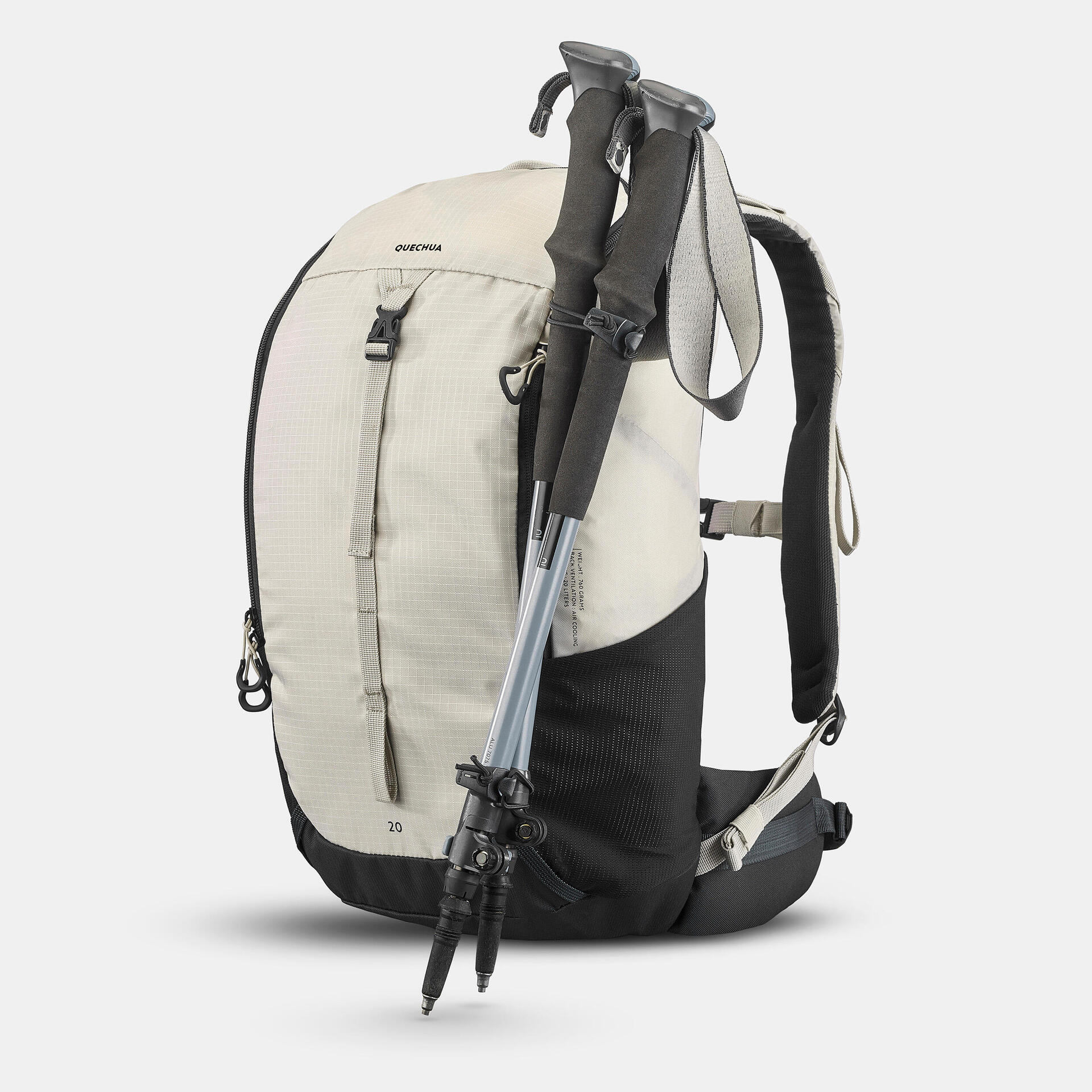 20 L Mountain Hiking Backpack - MH100 - Beige