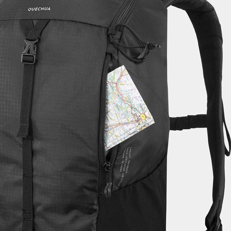 Sac à dos de randonnée montagne 20L, MH100 noir QUECHUA | Decathlon