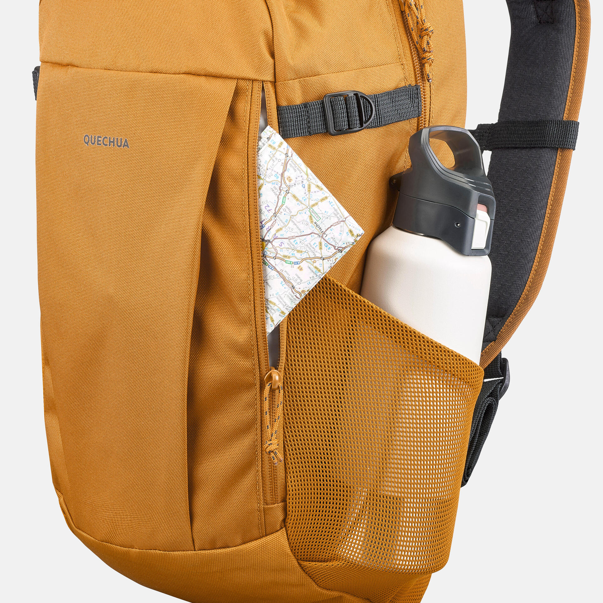 20L Hiking Backpack Arpenaz NH100 - Brown