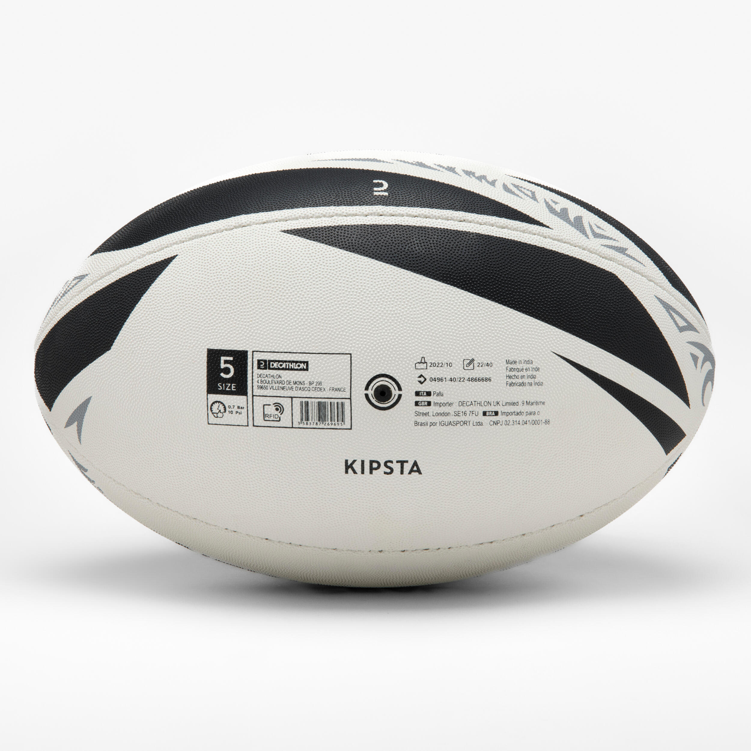 Rugby Ball Size 5 - New Zealand OFFLOAD | Decathlon