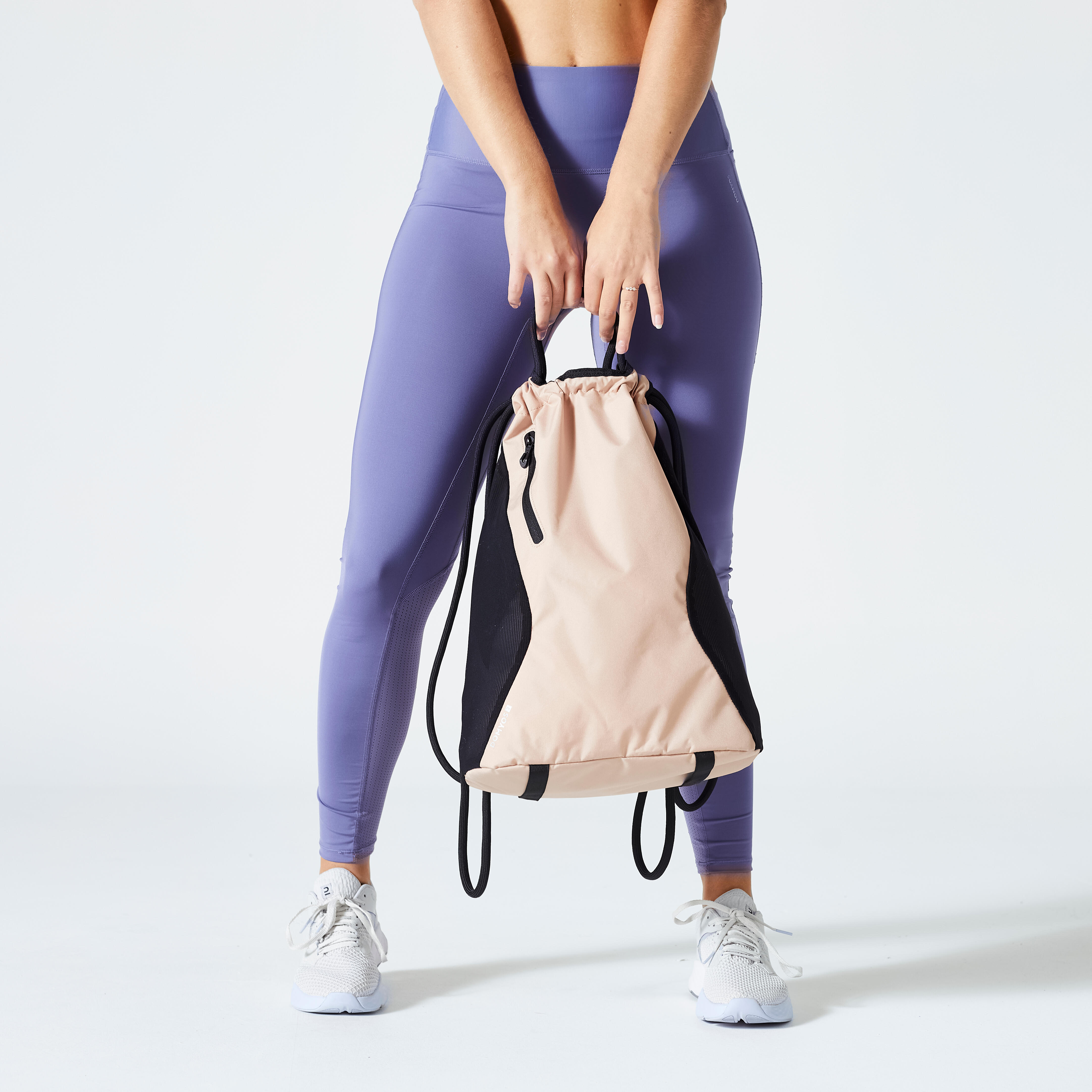 15 L Fitness Backpack - Beige and Black - Decathlon