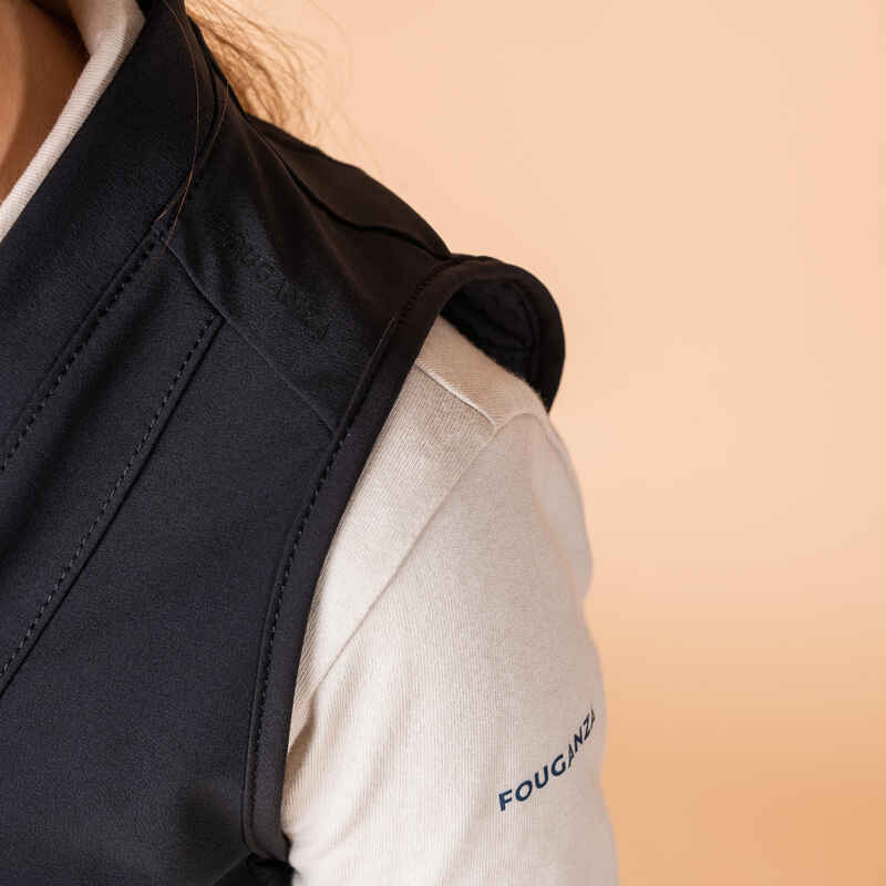 Kids' Flexible Horse Riding Back Protector 500 - Black - Decathlon