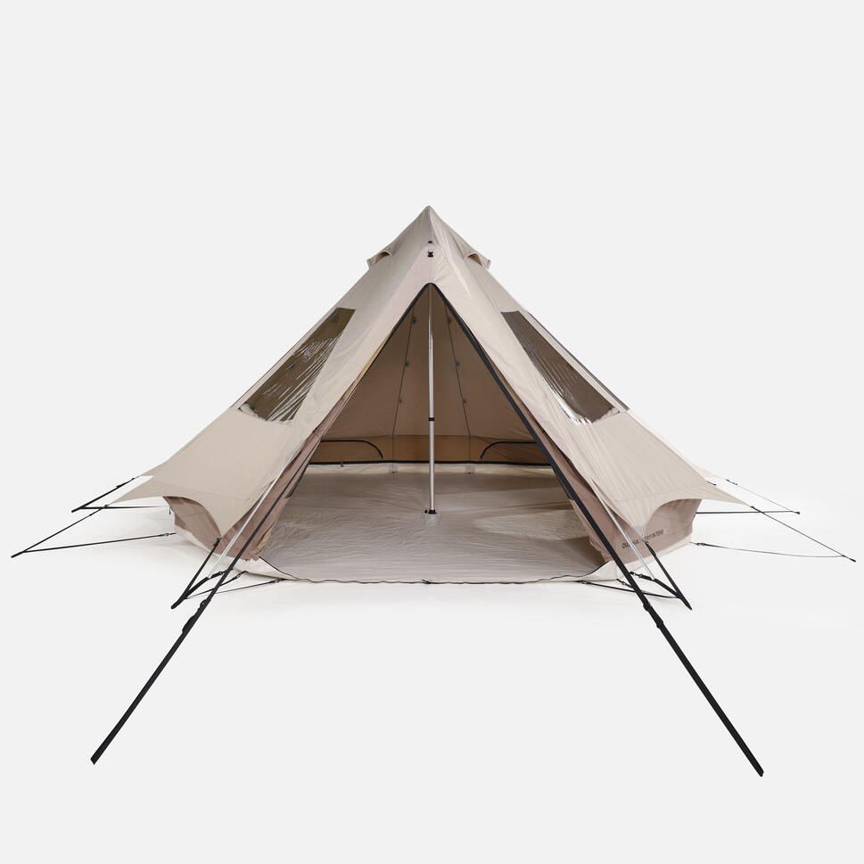 5-person, 2-bedroom camping tepee tent, Tepee 5.2 Polycotton | Decathlon