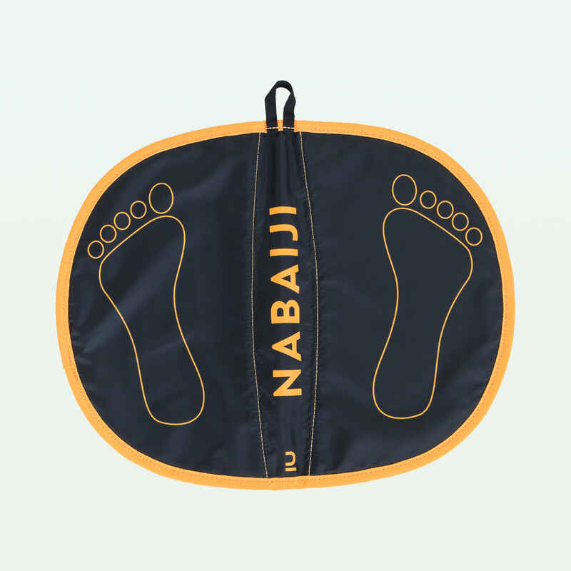 POOL MAT - SWIMMING FOOT HYGIENE - BLUE/ORANGE - Decathlon