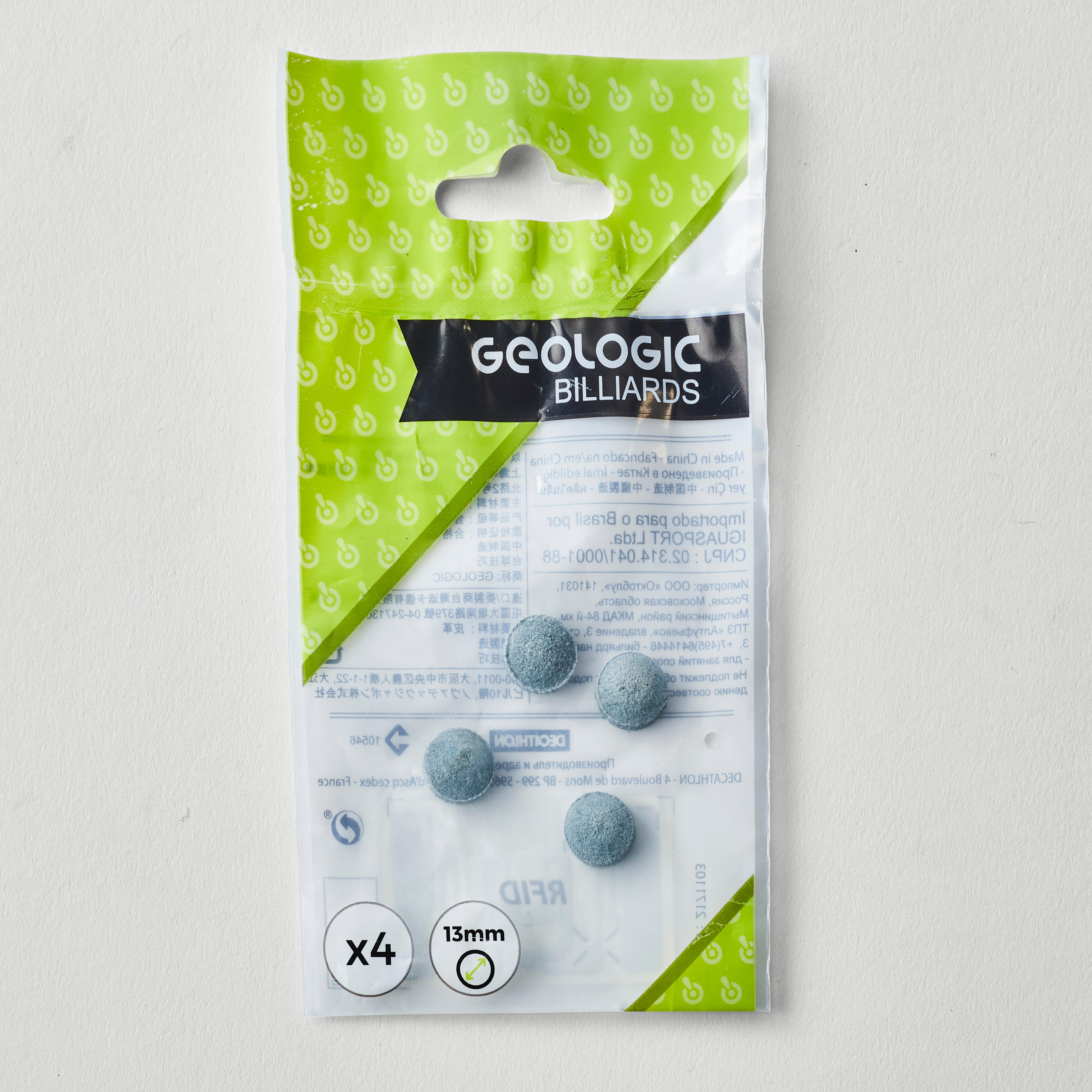 Pool Cue Tips 13 mm - 4-Pack - Decathlon