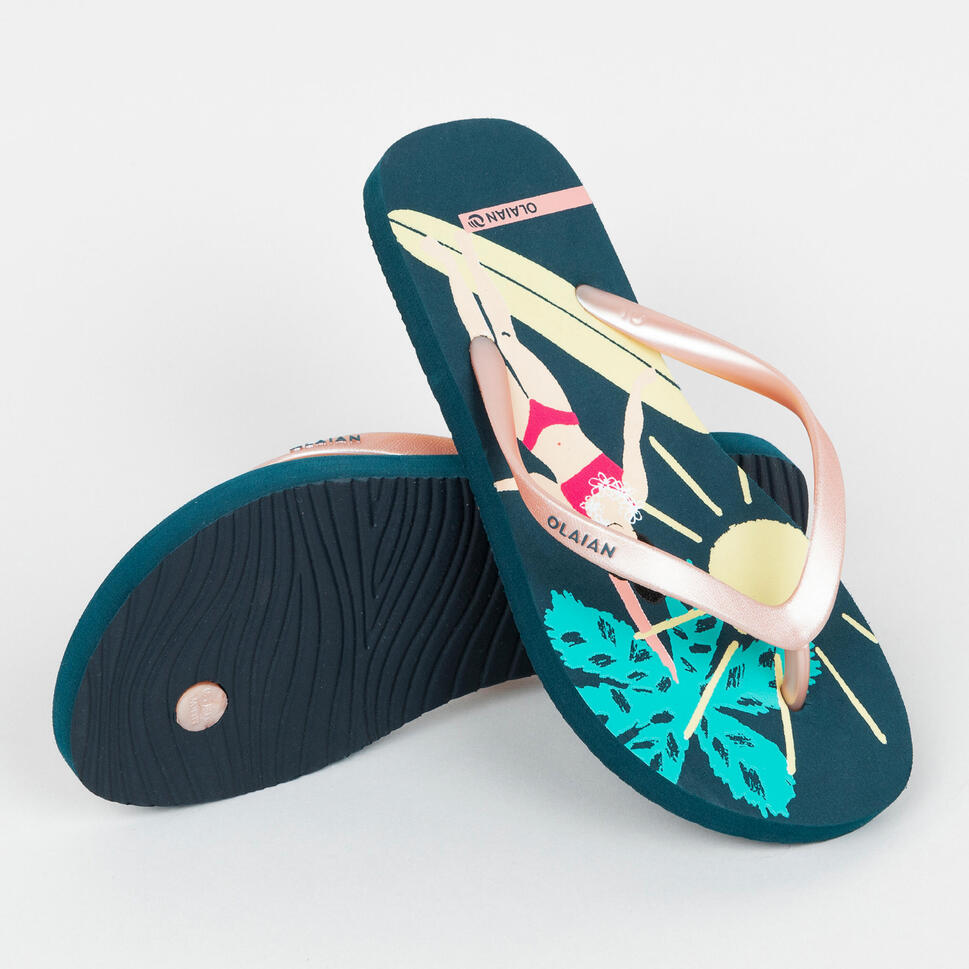 Slippers meisjes 150 Géo blw | OLAIAN | Decathlon.nl