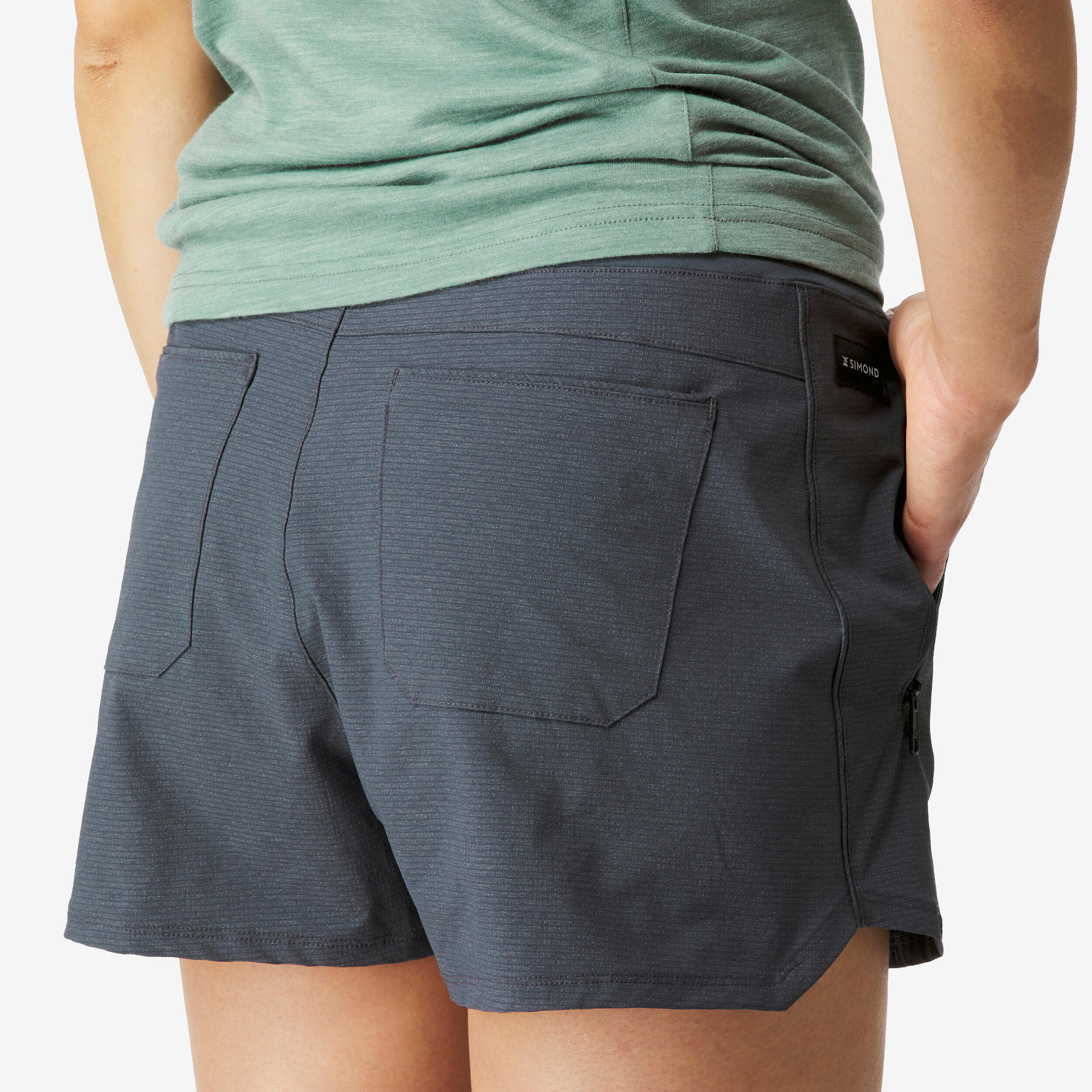 Women's Trekking Short Shorts Travel 500 - dark blue