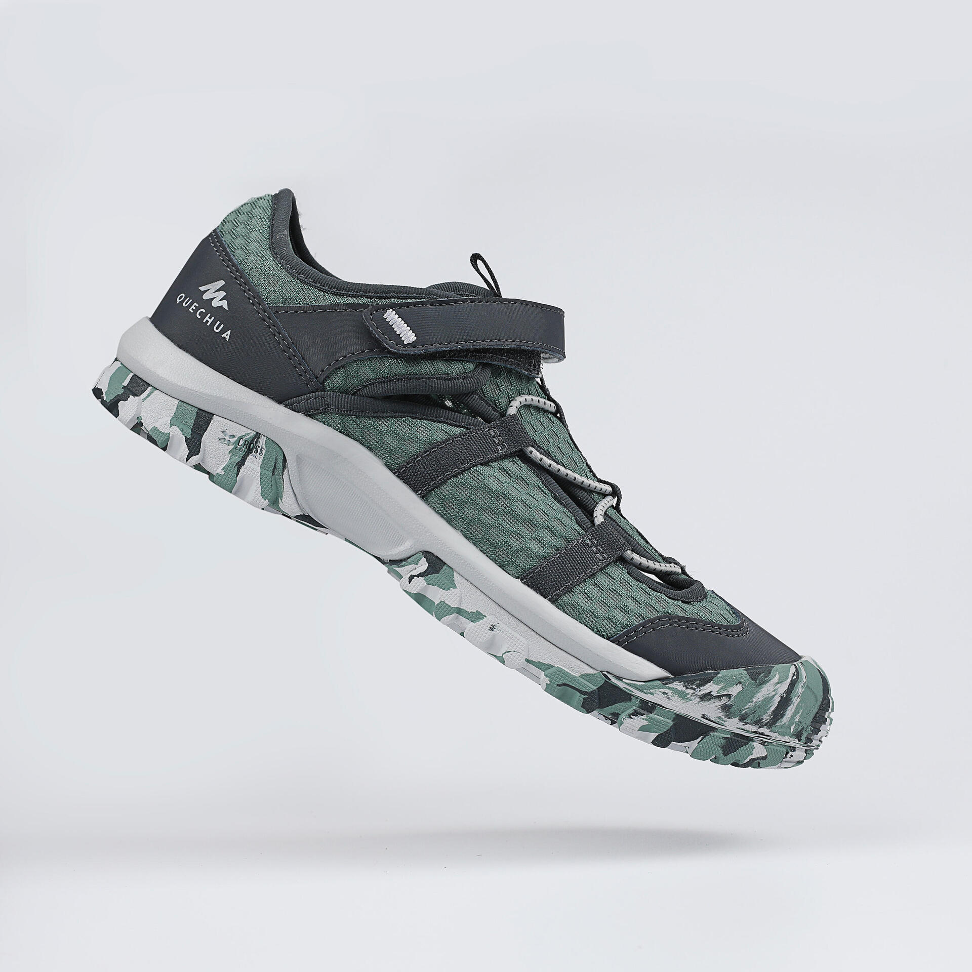 Boys Mountain Hiking Sandals Quechua MH150 Junior - Green