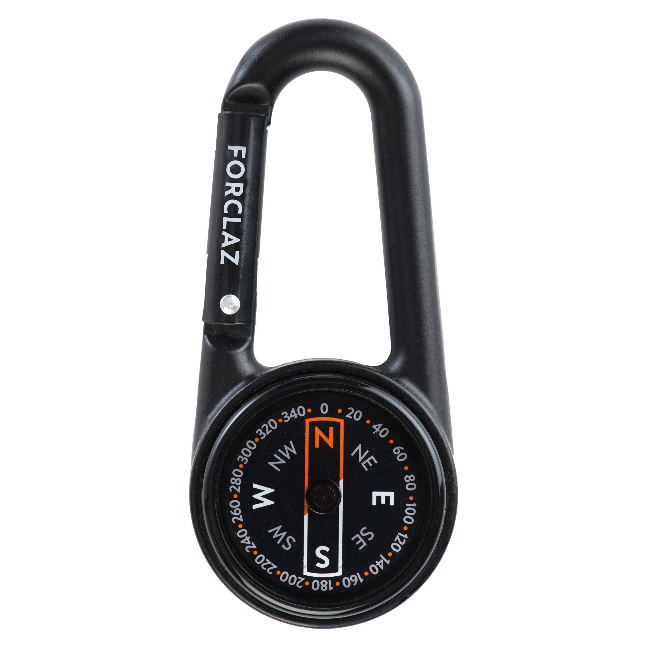 50 Compact Snap Hook Compass - smoked black - Decathlon - Decathlon