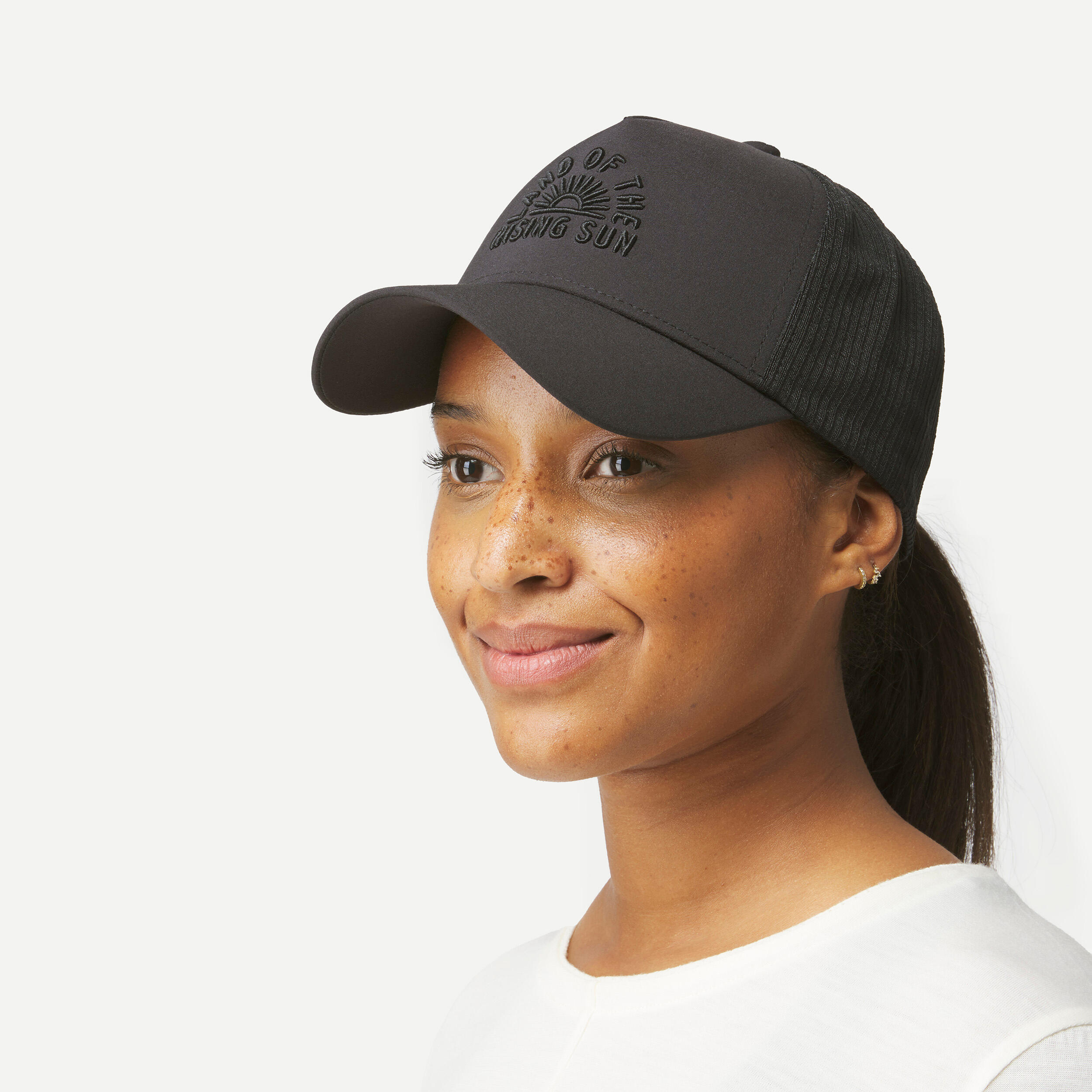 Hiking Cap – Travel 500 Trucker - smoked black, - - Forclaz - Decathlon