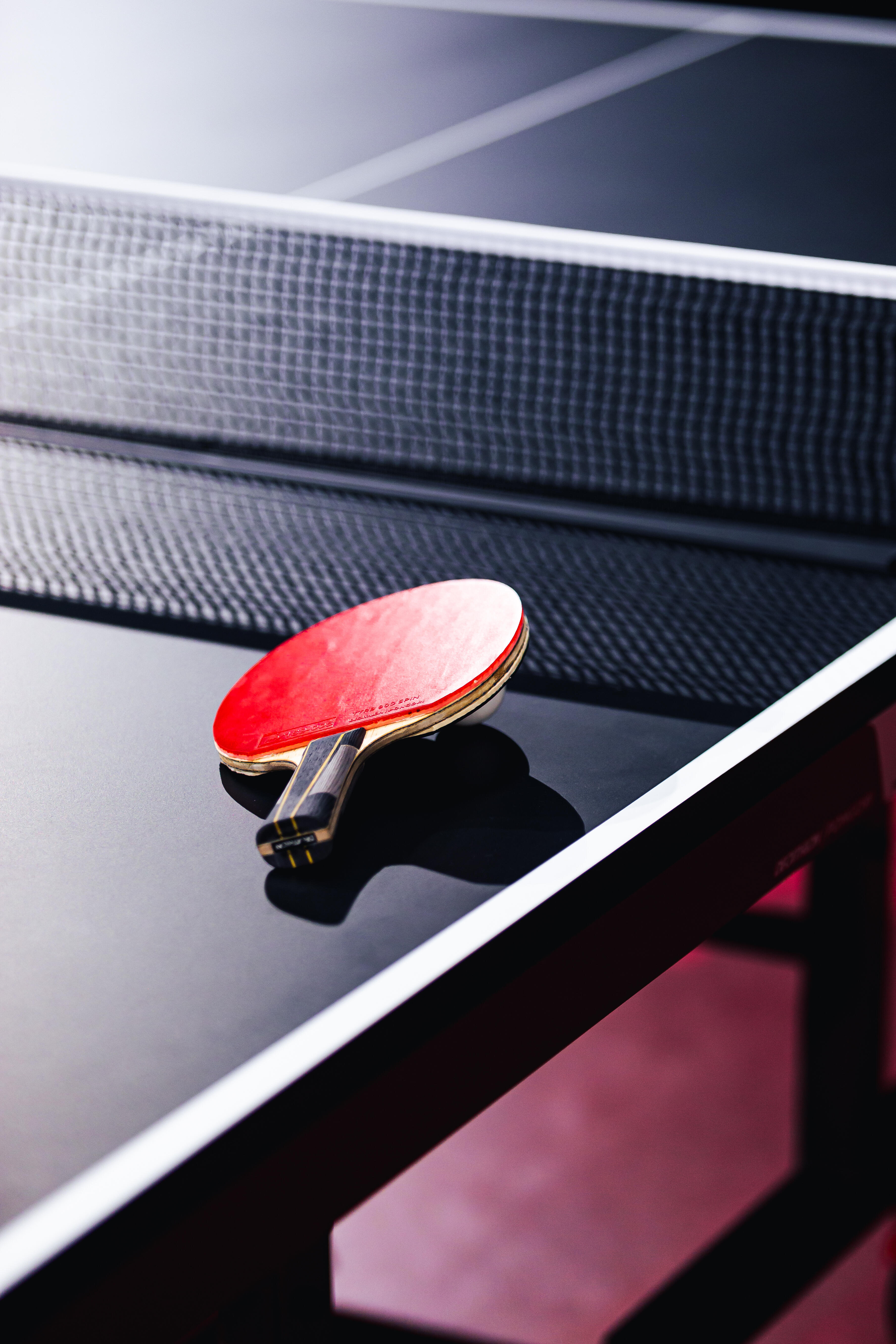 ITTF-Approved Club Table Tennis Table TTT 930 with Black Tabletops