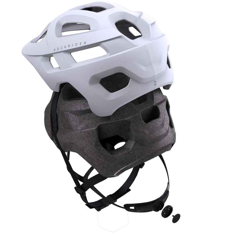 Mountain Bike Helmet EXPL 100 - White - Decathlon