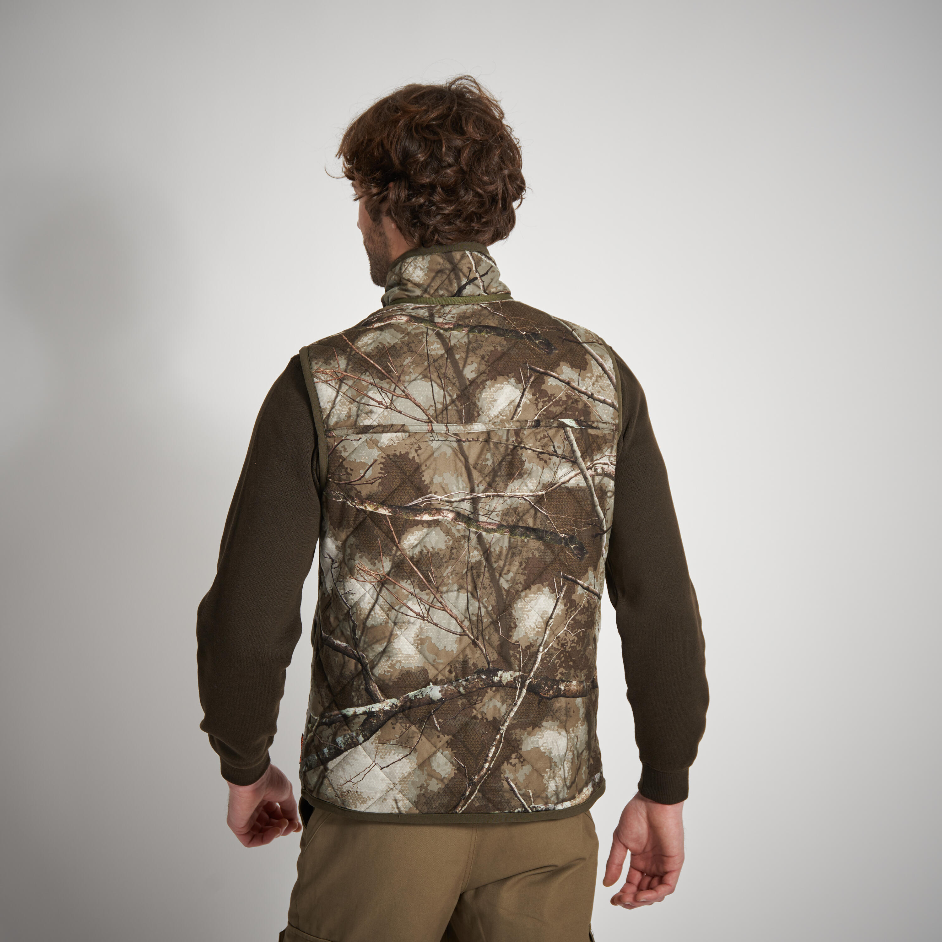 Reversible hunting waistcoat Treemetic/Treemetic 100 - neon - Decathlon