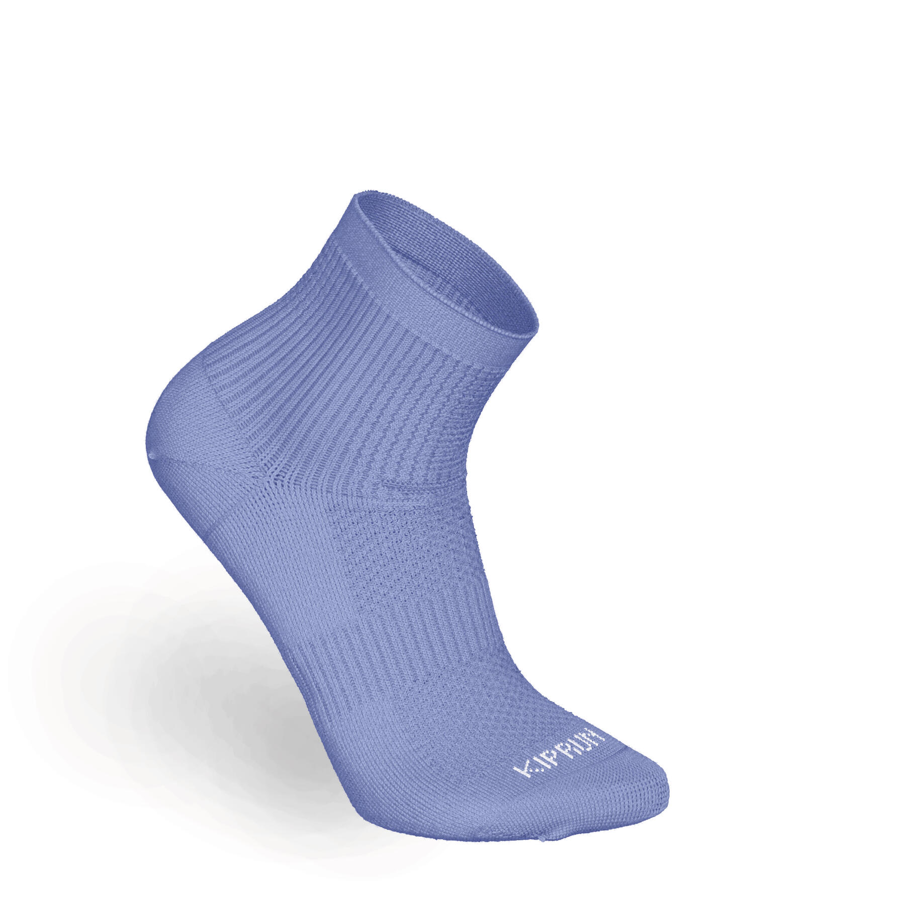 Mid-Height Running Socks Run500 Twin-Pack