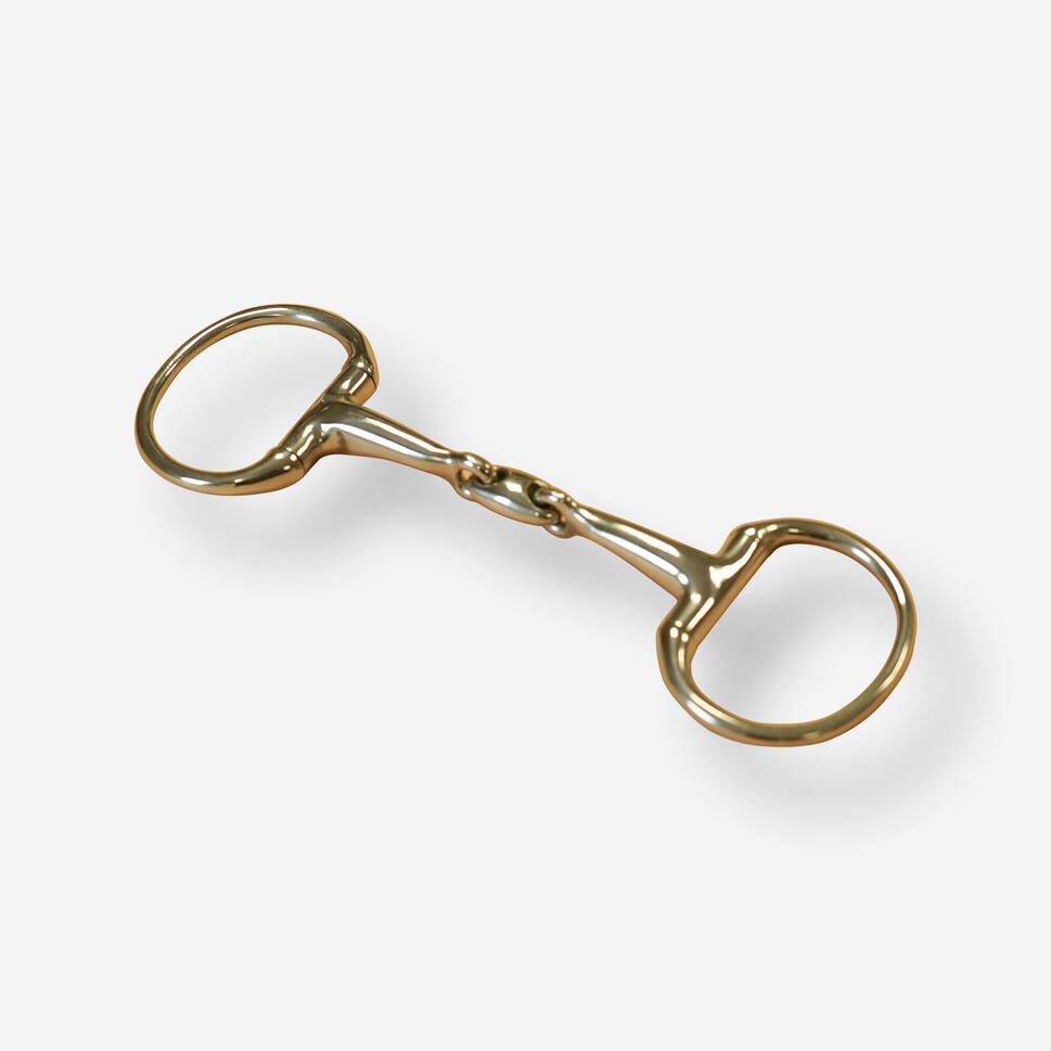 Double Jointed Eggbutt Snaffle for Horse and Pony FOUGANZA - Decathlon