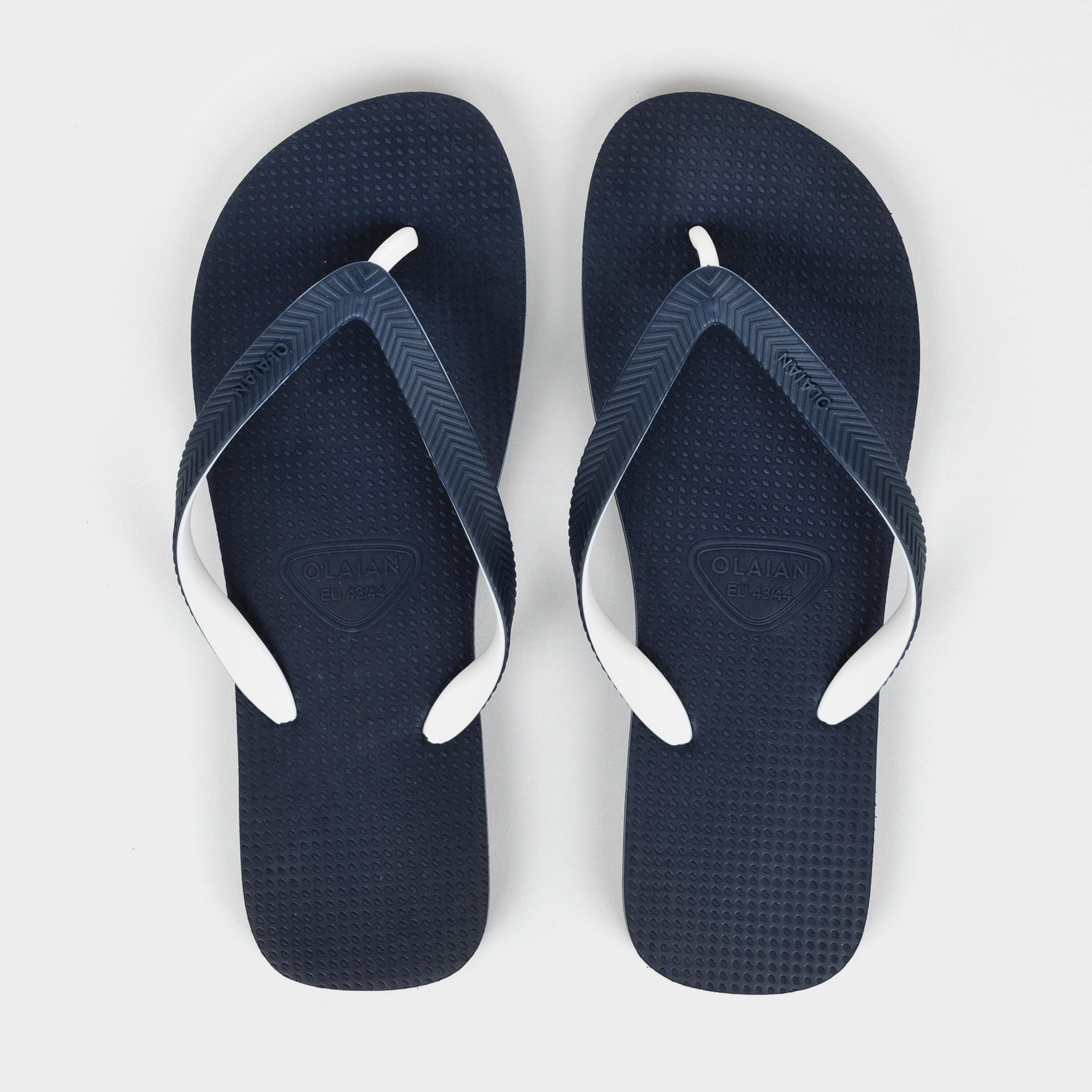Men's Flip-Flops – 500 - Asphalt blue, Magnolia - Olaian - Decathlon