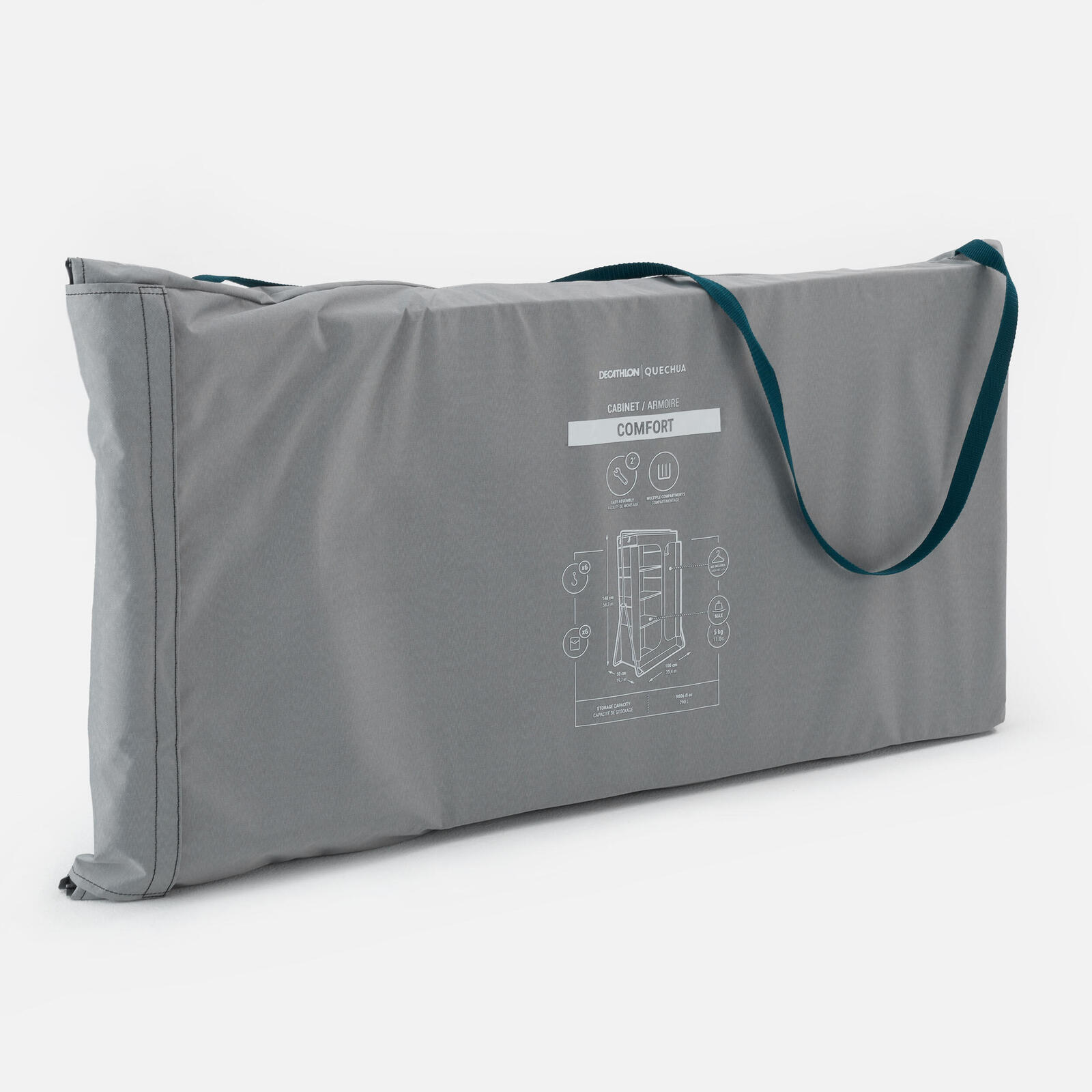 Large folding and compact camping wardrobe - Comfort - Decathlon