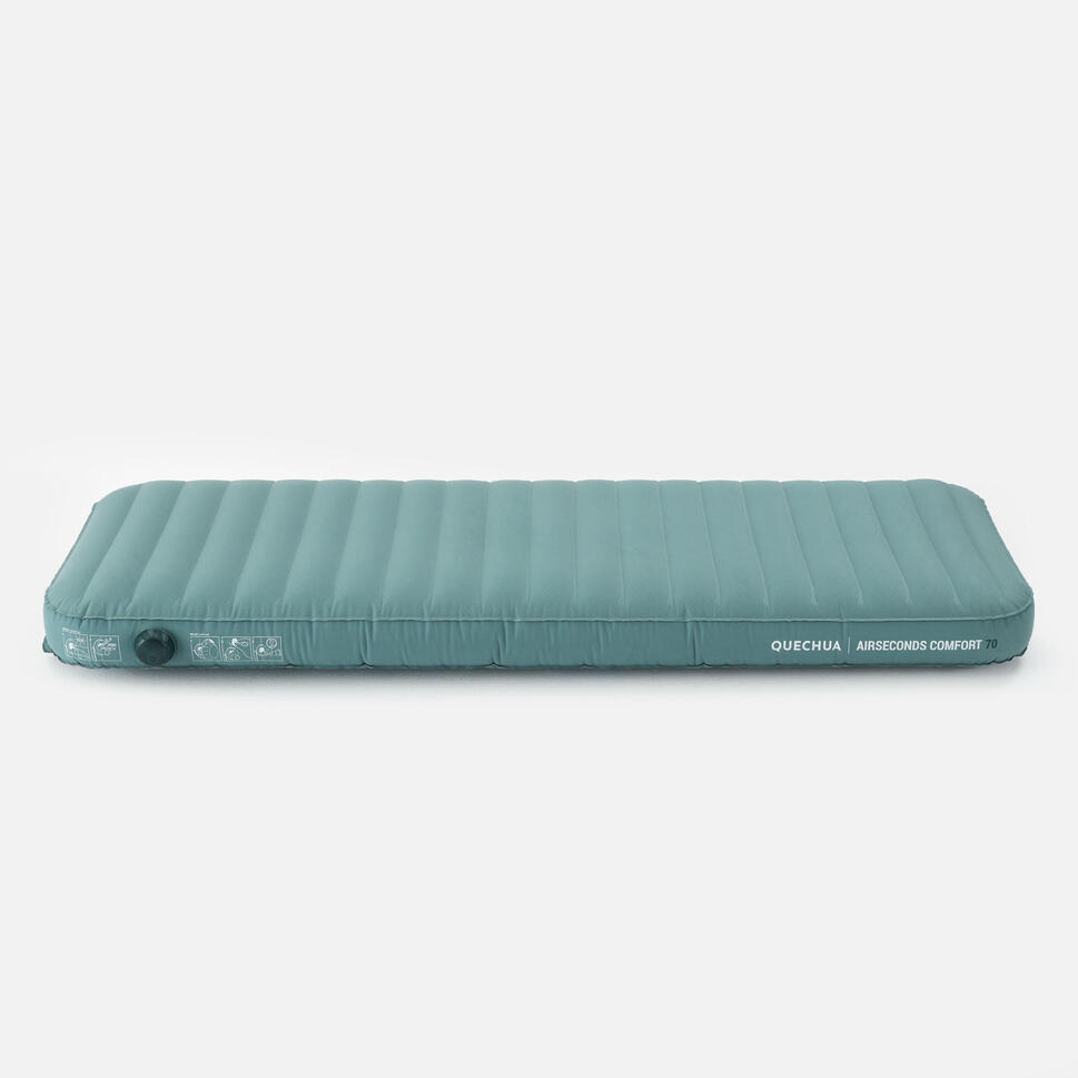 1-person Inflatable Camping Mattress, Air Seconds Comfort 200 x 70 cm ...