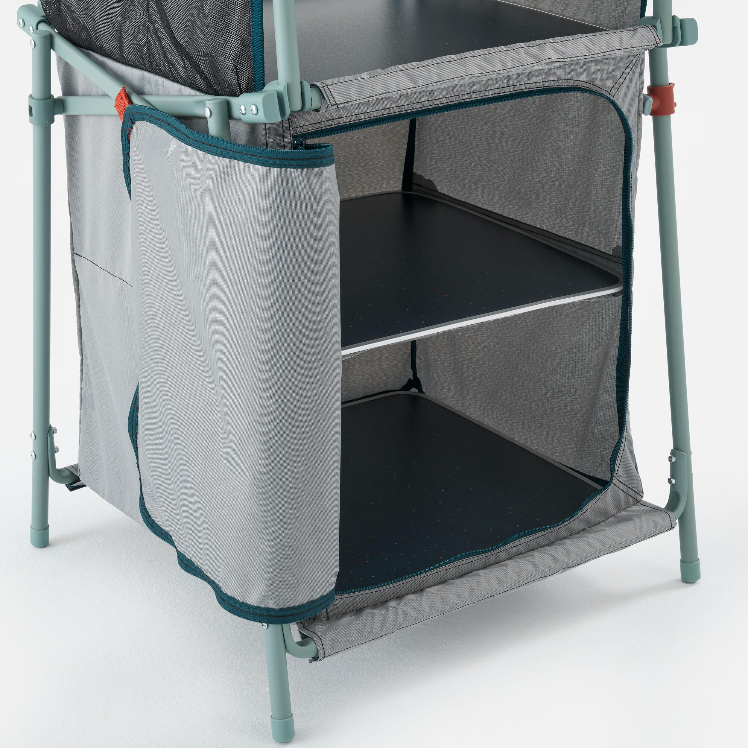 Compact Storage Unit - Granite, Verdigris - Quechua - Decathlon