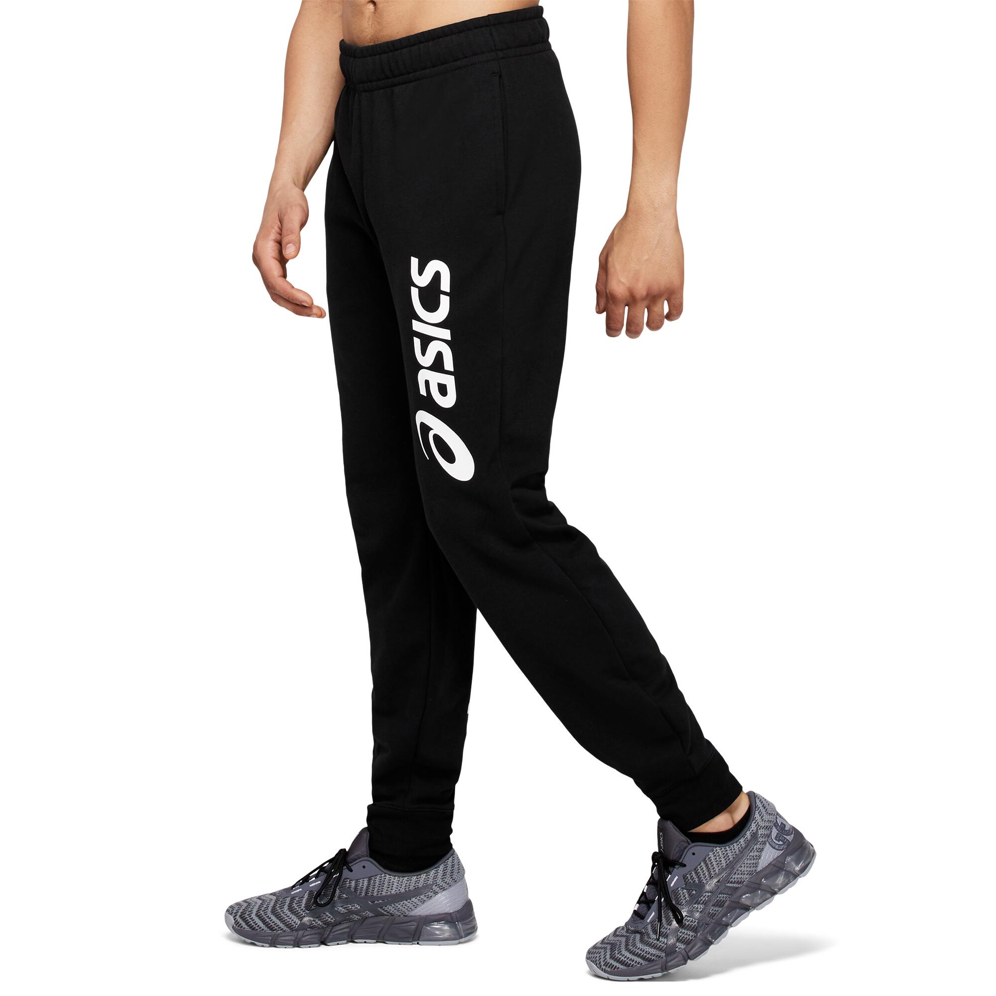 Big Logo Tracksuit Bottoms - Black/White ASICS | Decathlon