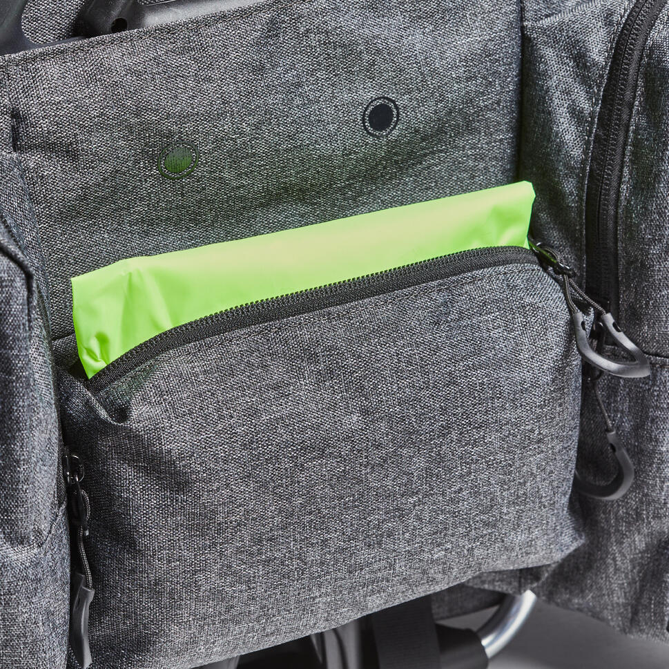 25 L Folding Bike Front Bag 1 Second Clip BTWIN | Decathlon