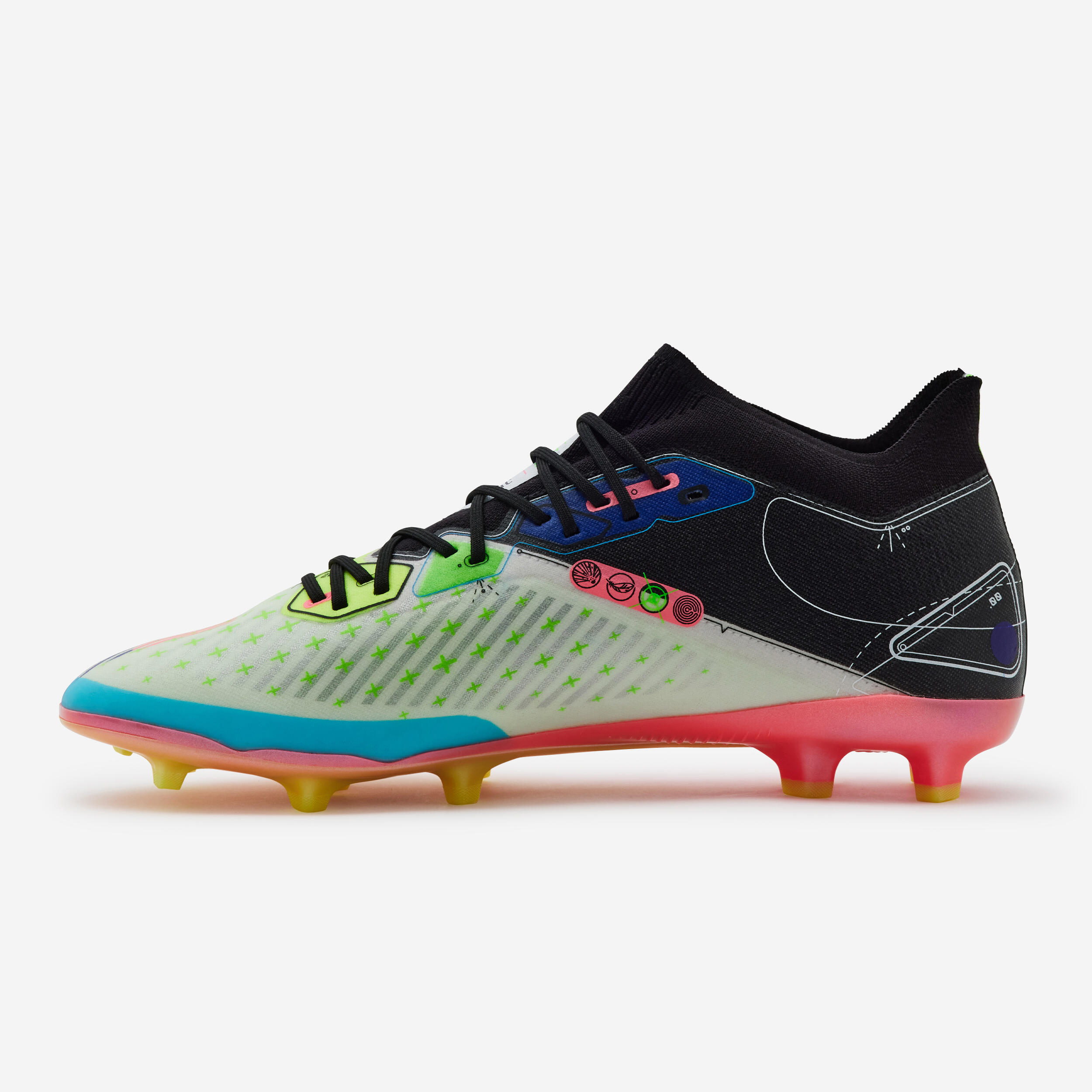 Football Boots CLR.Elite FG Pixel Game KIPSTA | Decathlon