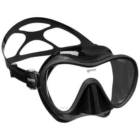 Schnorchelset mit Flossen und Maske - Tropical schwarz/weiss - Decathlon