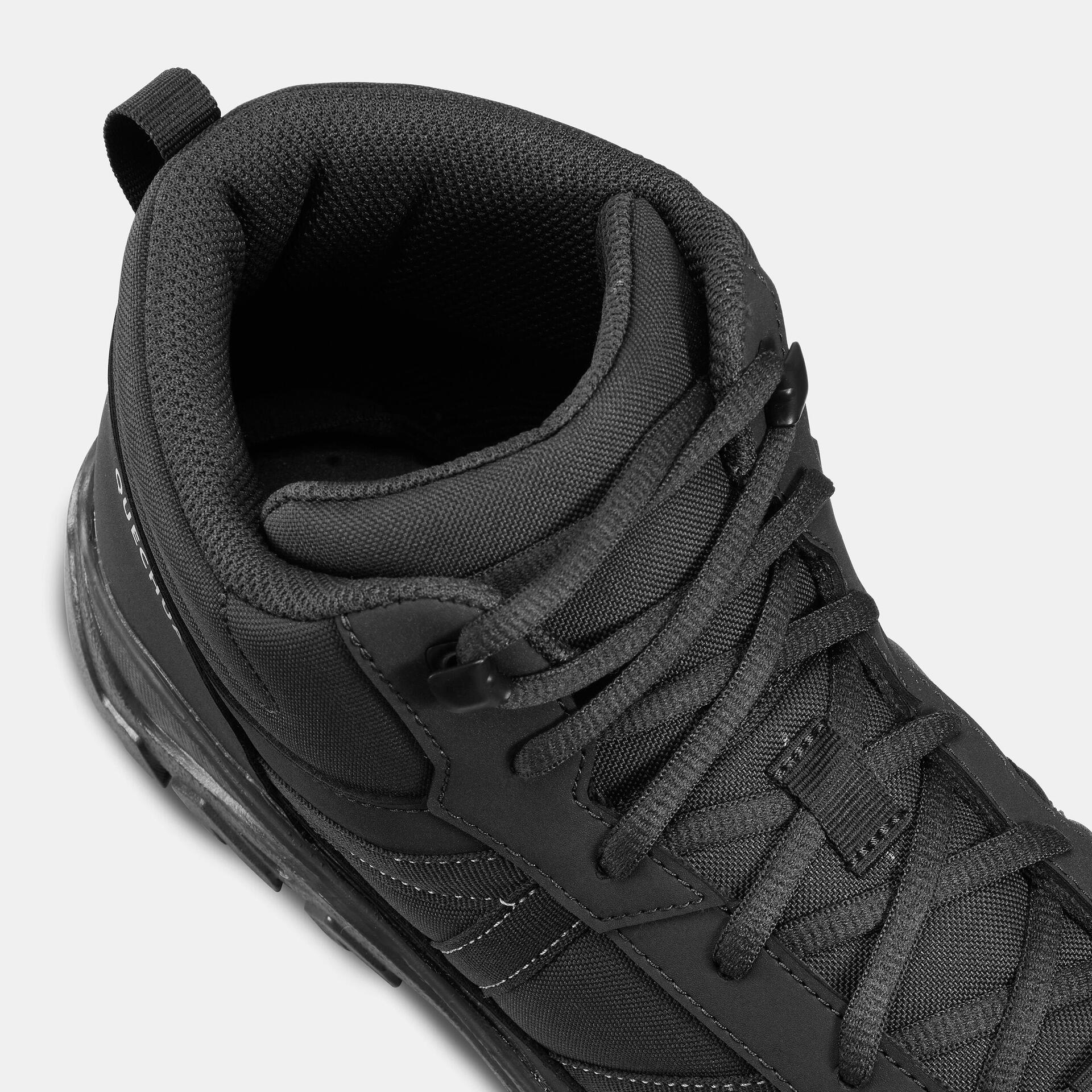 Sepatu Bot Hiking Pria NH100 Mid Abu-abu