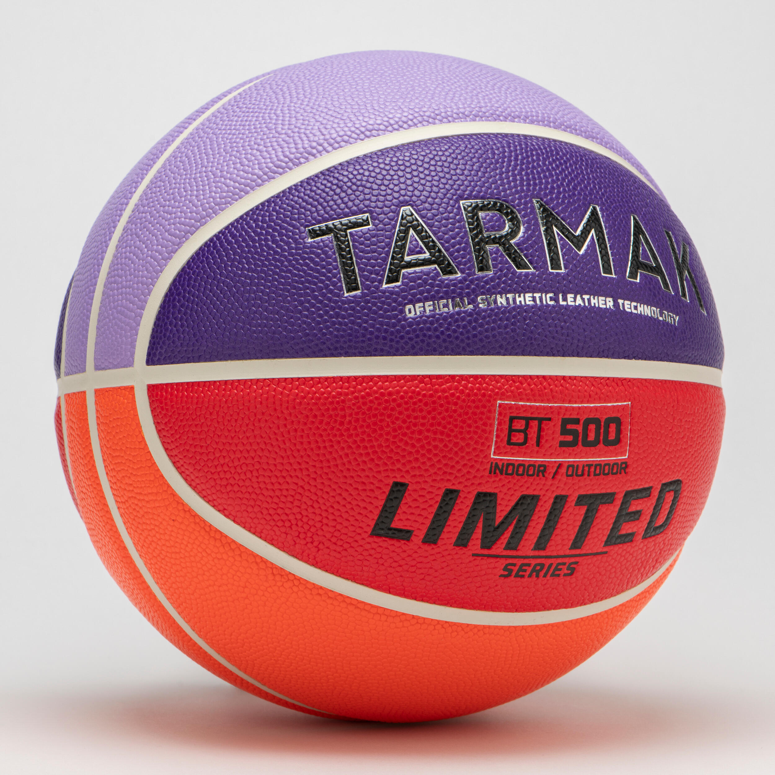 Limited Edition Basketball Size 6 BT500 Touch - Purple/Red TARMAK ...