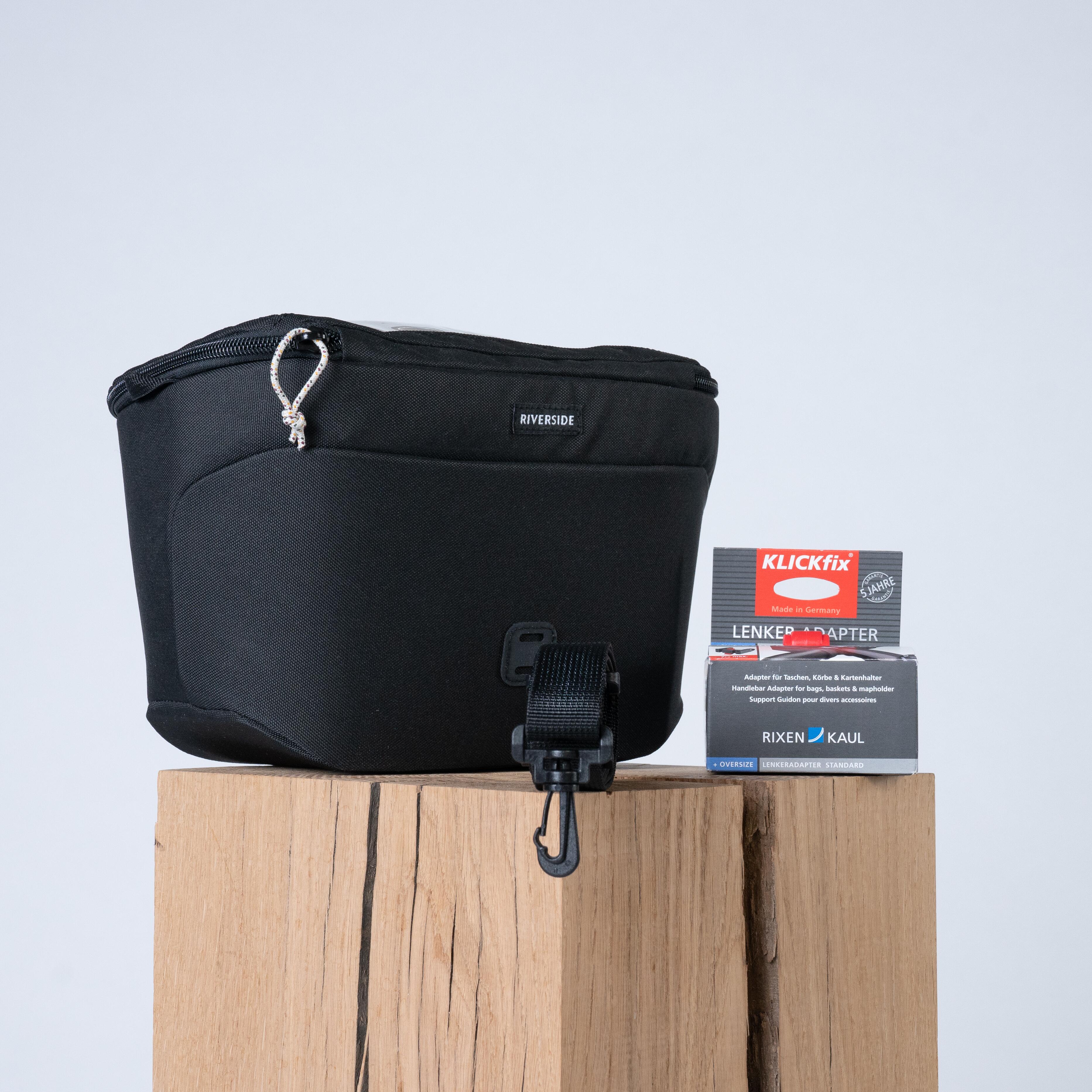 6 L Handlebar Bag with KLICKfix System - HB 500 - Black - Riverside ...